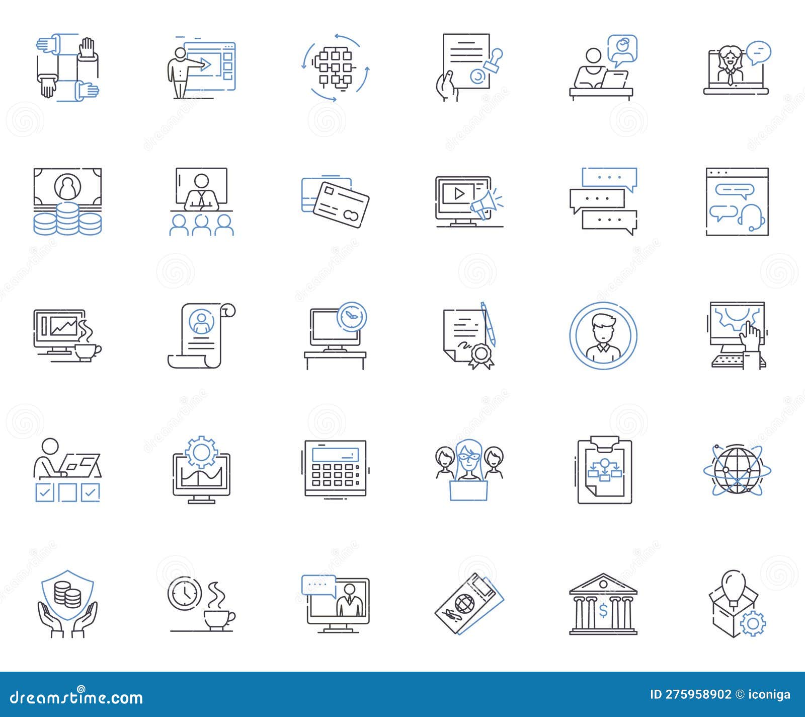 Protocol Line Icons Collection. Standardization, Conduct, Systemization ... Protocol Line Icons Collection. Standardization, Conduct, Systemization ...