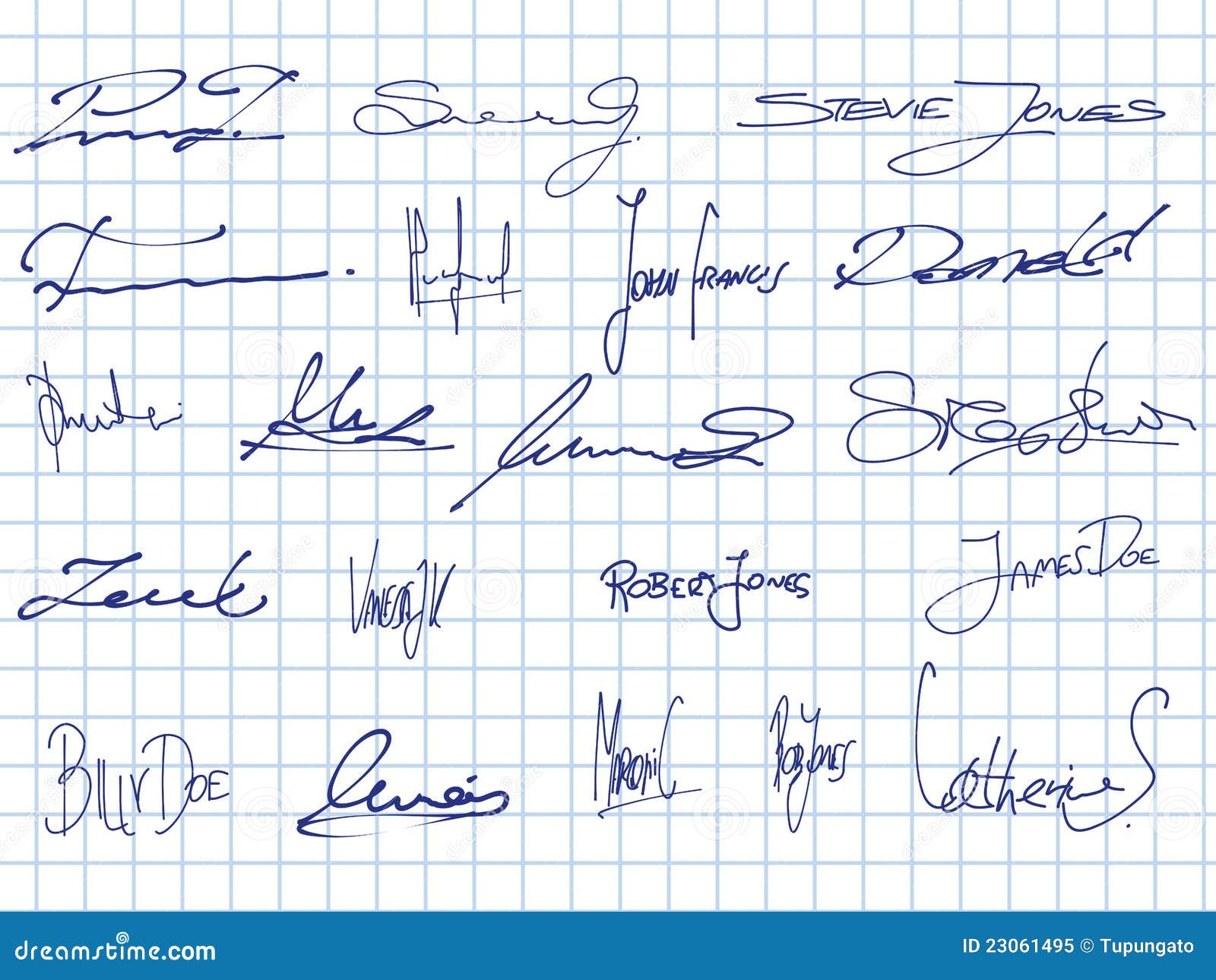 Firmas ilustración del vector. Ilustración de firmado - 23061495