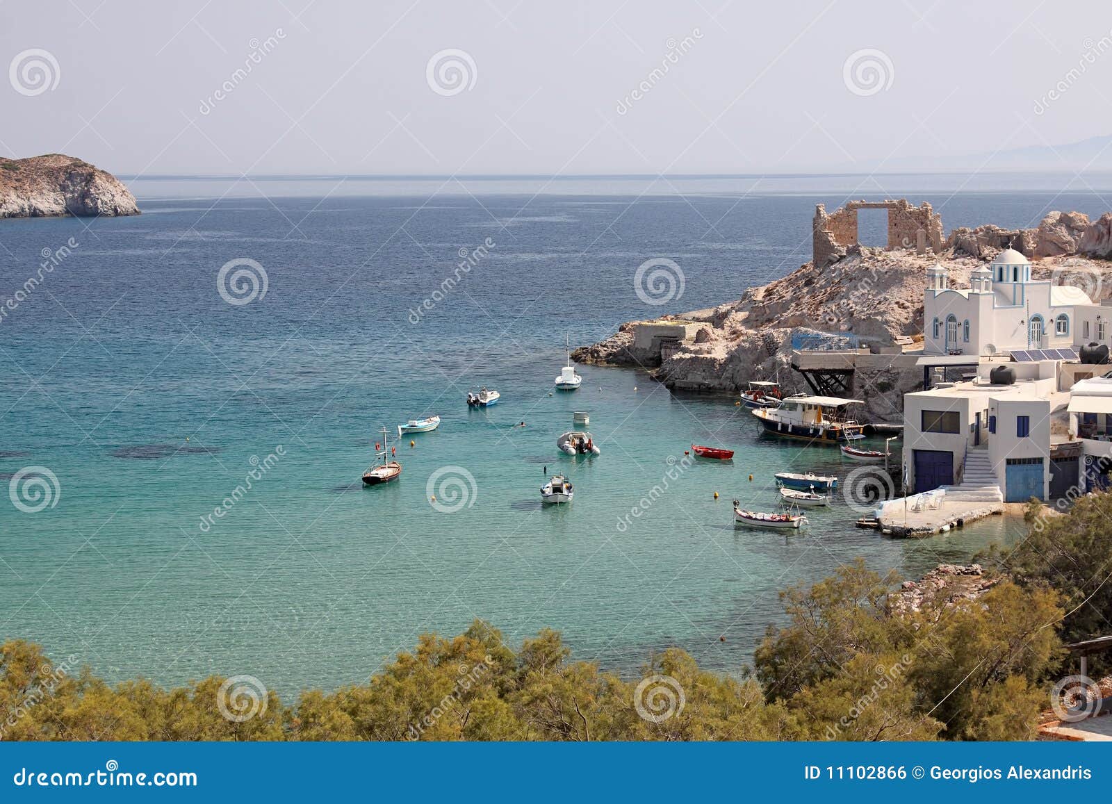 Firopotamos, Isola Dei Milos Fotografia Stock - Immagine di vecchio ...