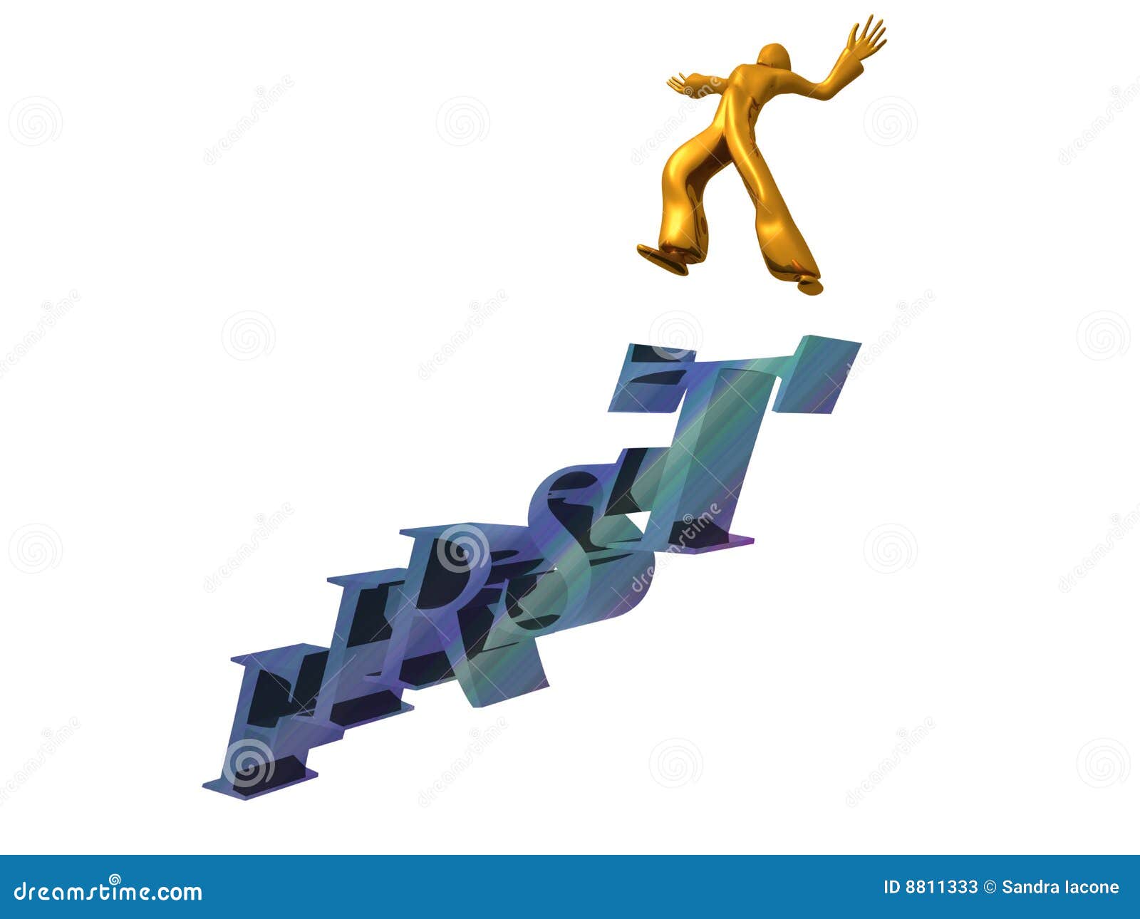 First stock illustration. Illustration of humanoid, blue - 8811333