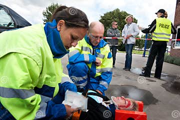 First Aid stock photo. Image of rubber, policewoman, tape - 17592244