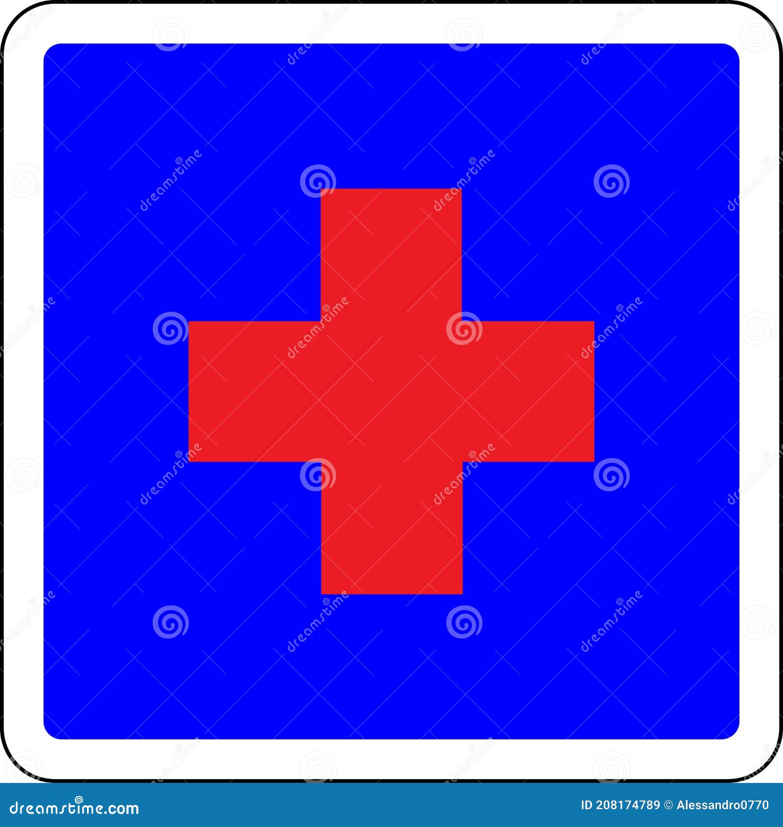 First Aid Available Sign with Red Cross Editorial Stock Image ...