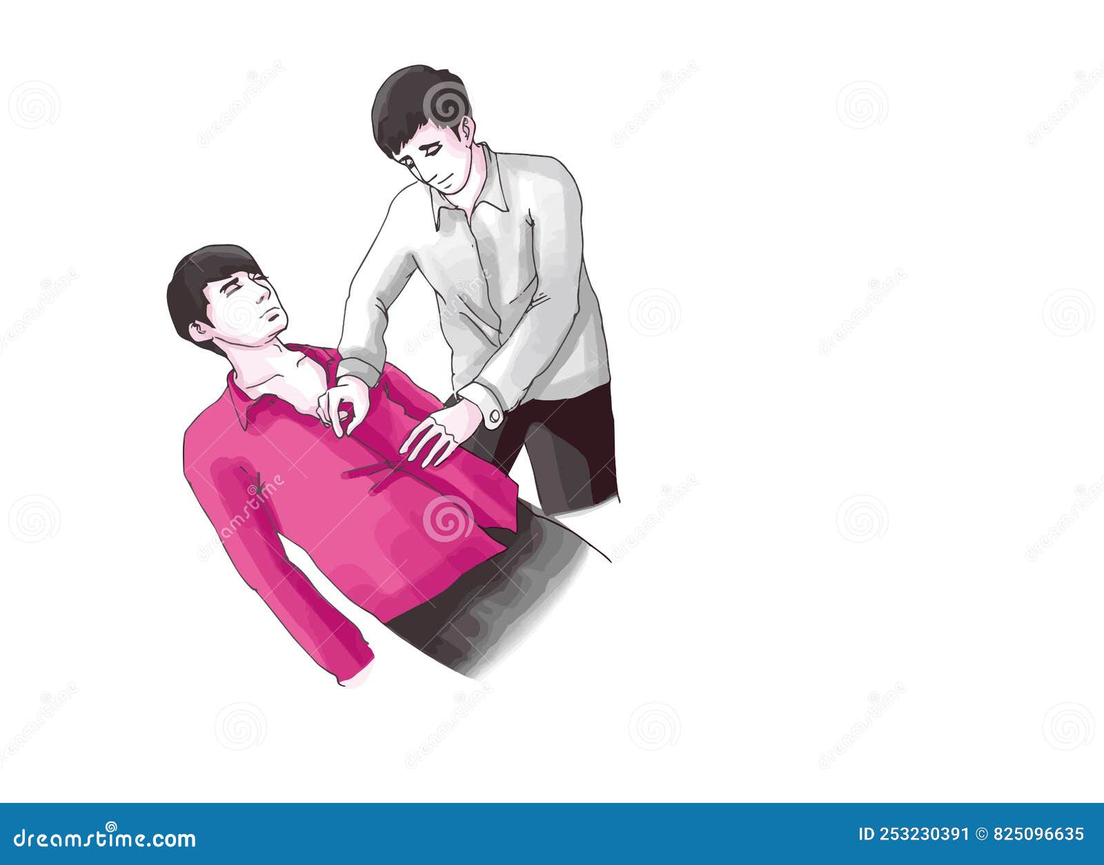 First Aid and Avoidance Measures, Falling from High Altitude, a Man is ...