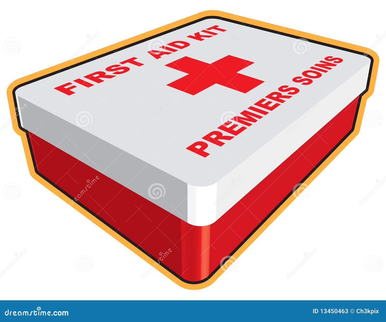 First Aid Box stock illustration. Illustration of clipart - 13450463