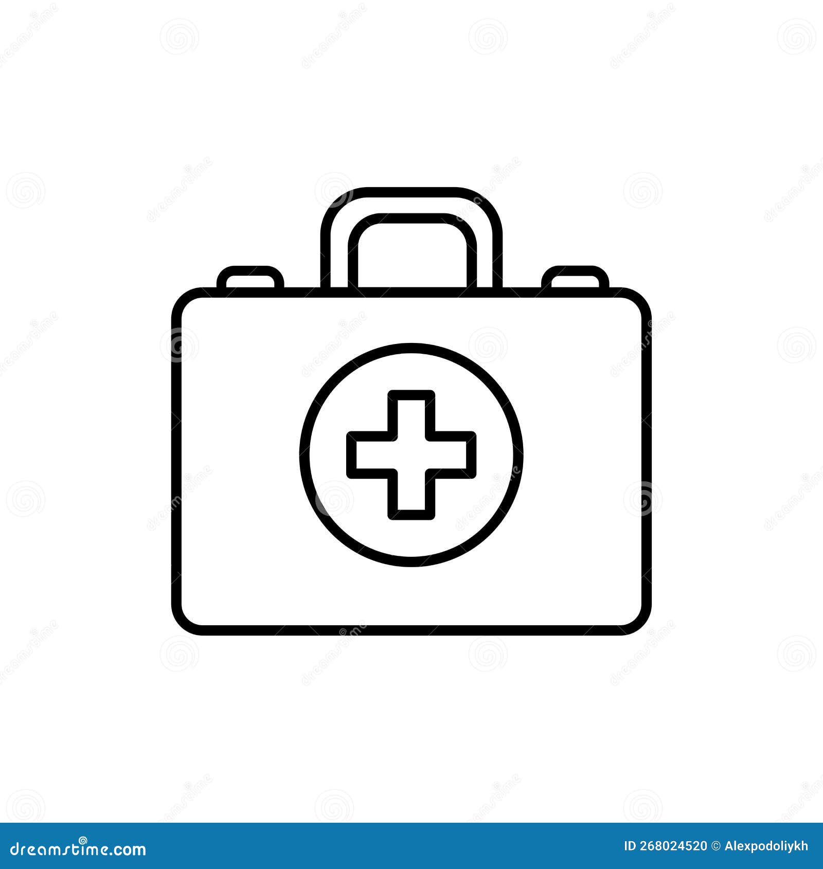 First Aid Box Color Line Icon. First Aid Stock Vector - Illustration of ...