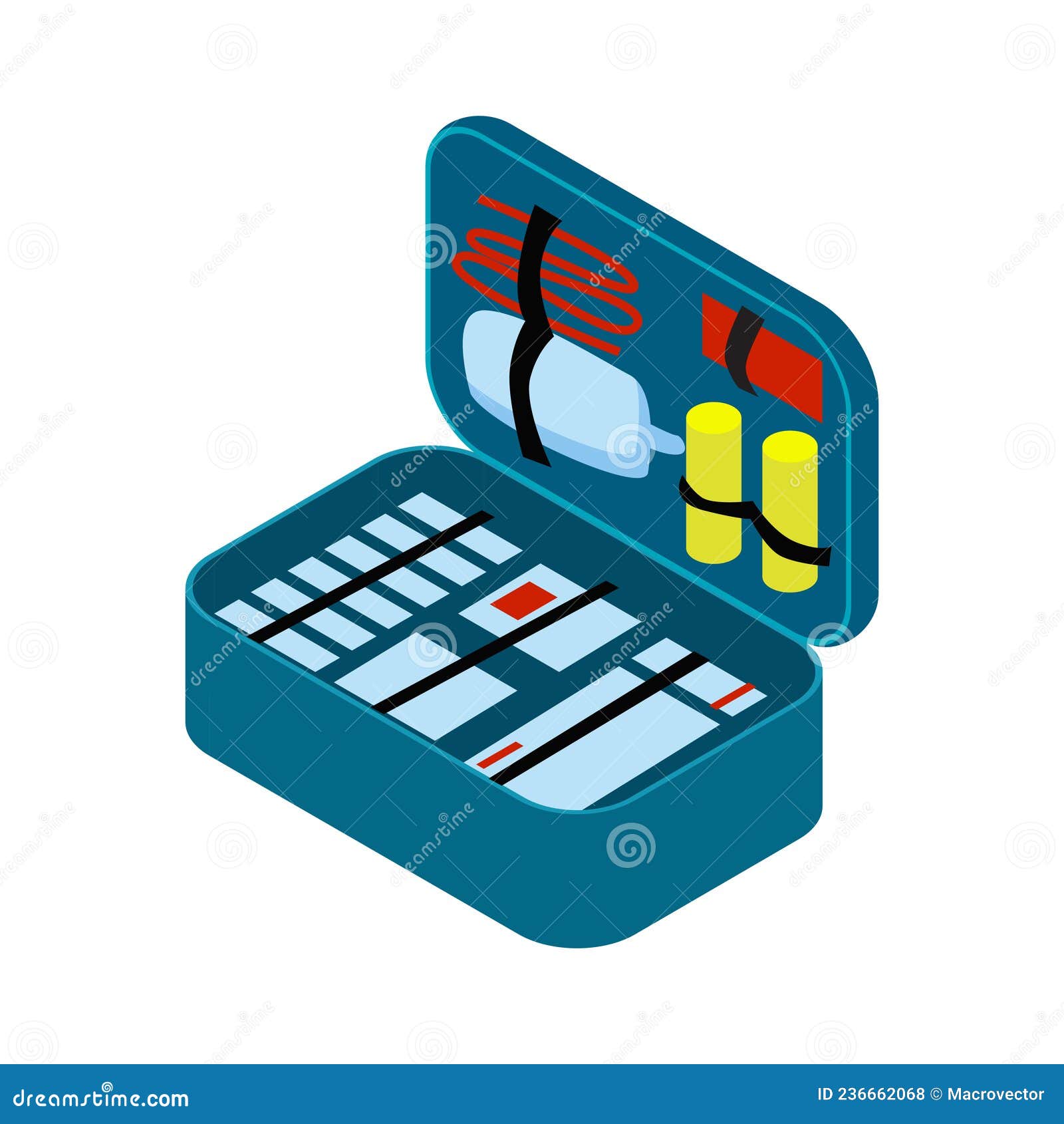 First Aid Box Composition stock vector. Illustration of hospital ...