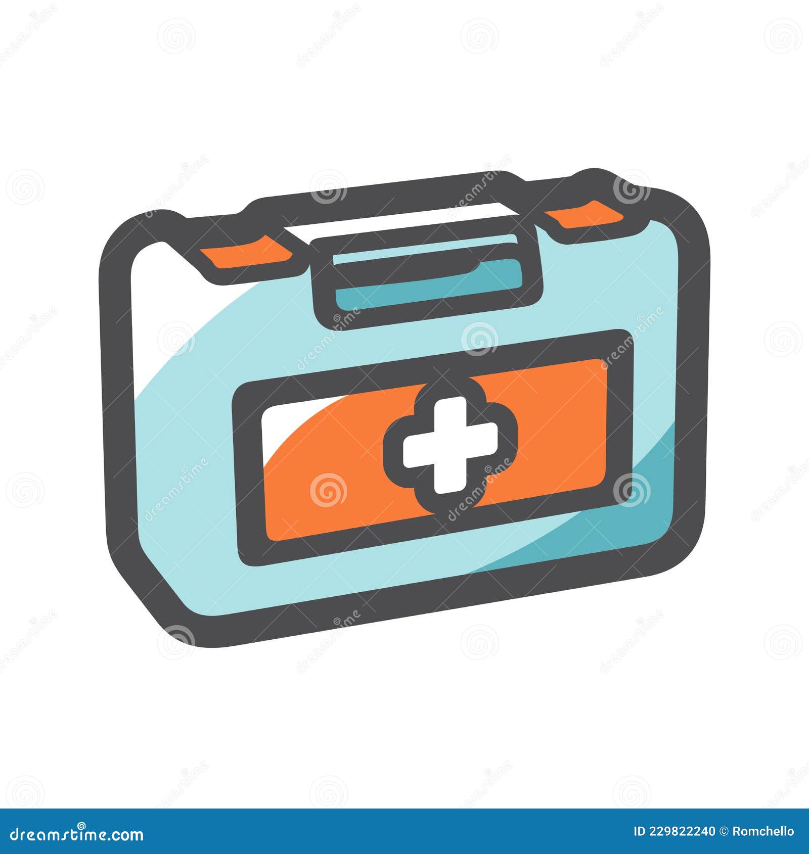 First Aid Box Vector Icon Cartoon Illustration Stock Vector ...
