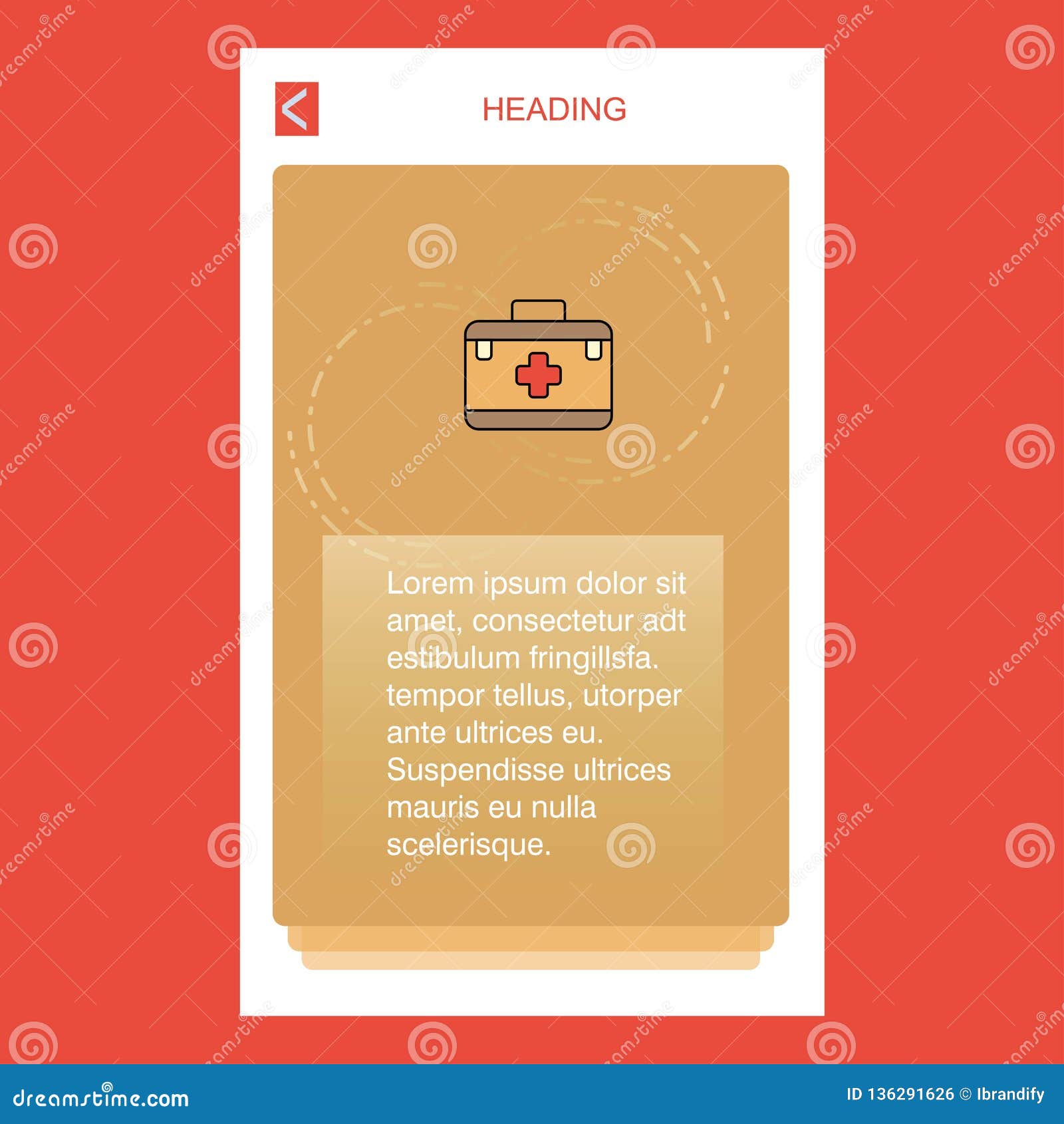 First Aid Box Mobile Vertical Banner Design Design. Vector Stock Vector ...