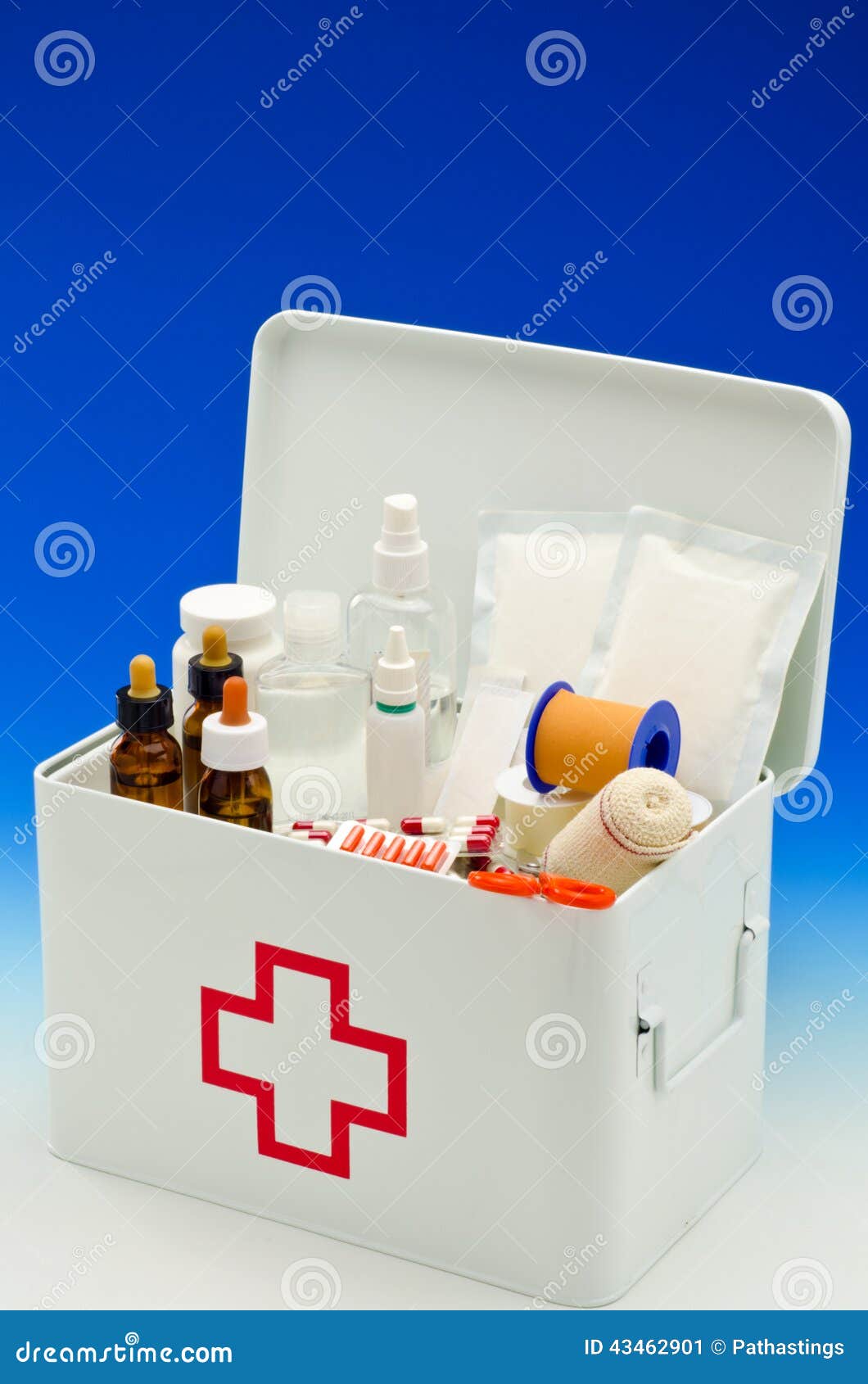 First aid box stock image. Image of people, horizontal - 43462901