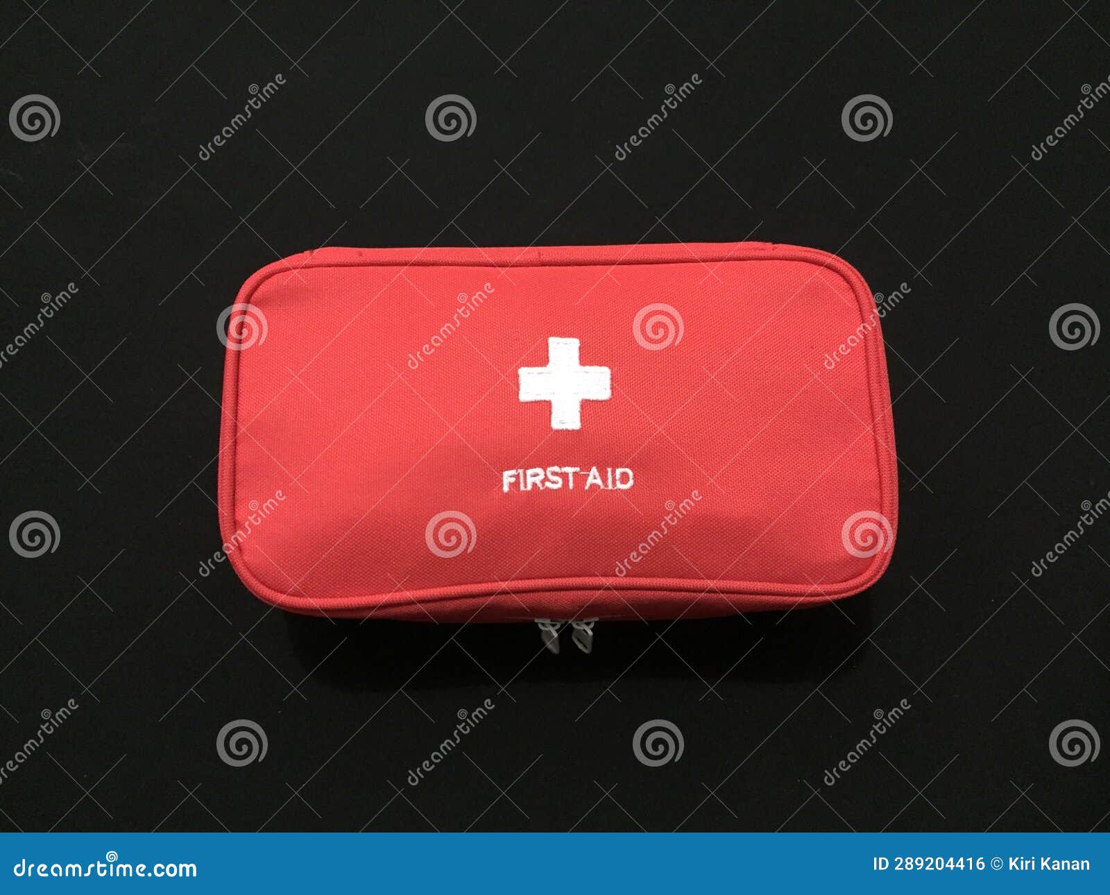 FIRST AID BOX stock photo. Image of black, background - 289204416