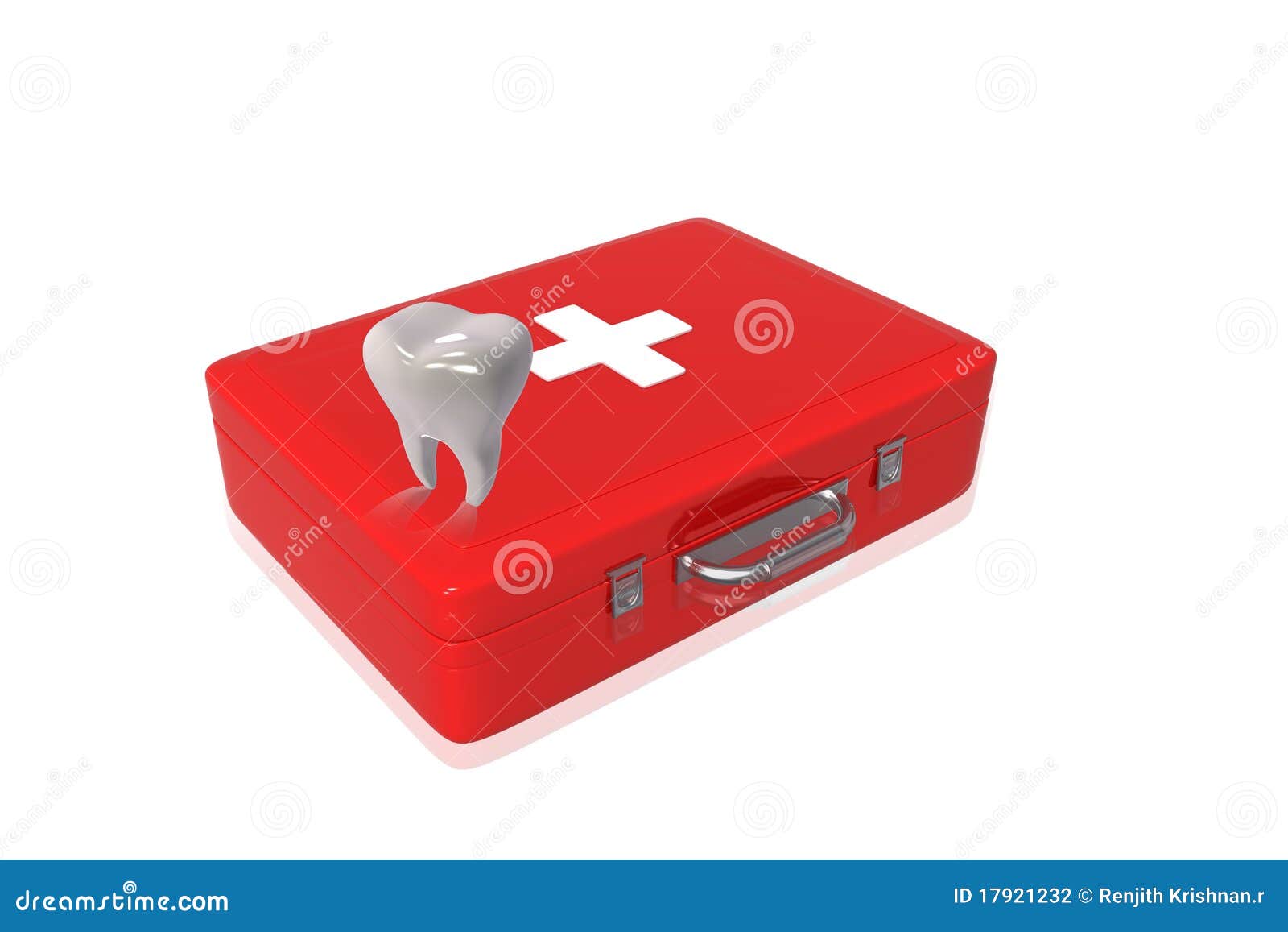 First aid box and Teeth stock illustration. Illustration of health ...