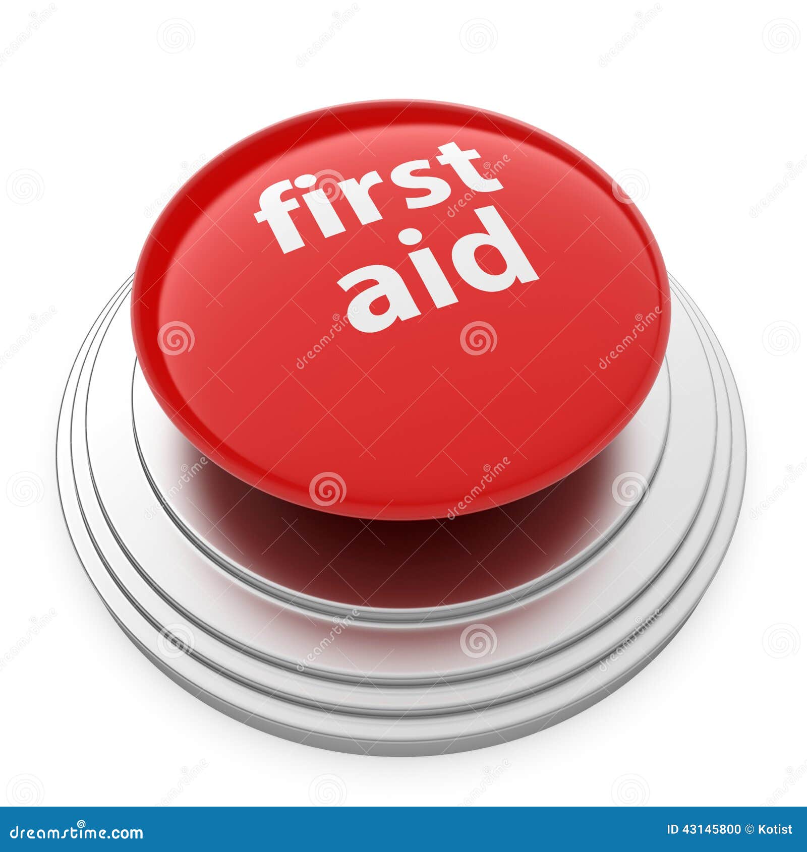 First aid button stock illustration. Illustration of pharmacy - 43145800