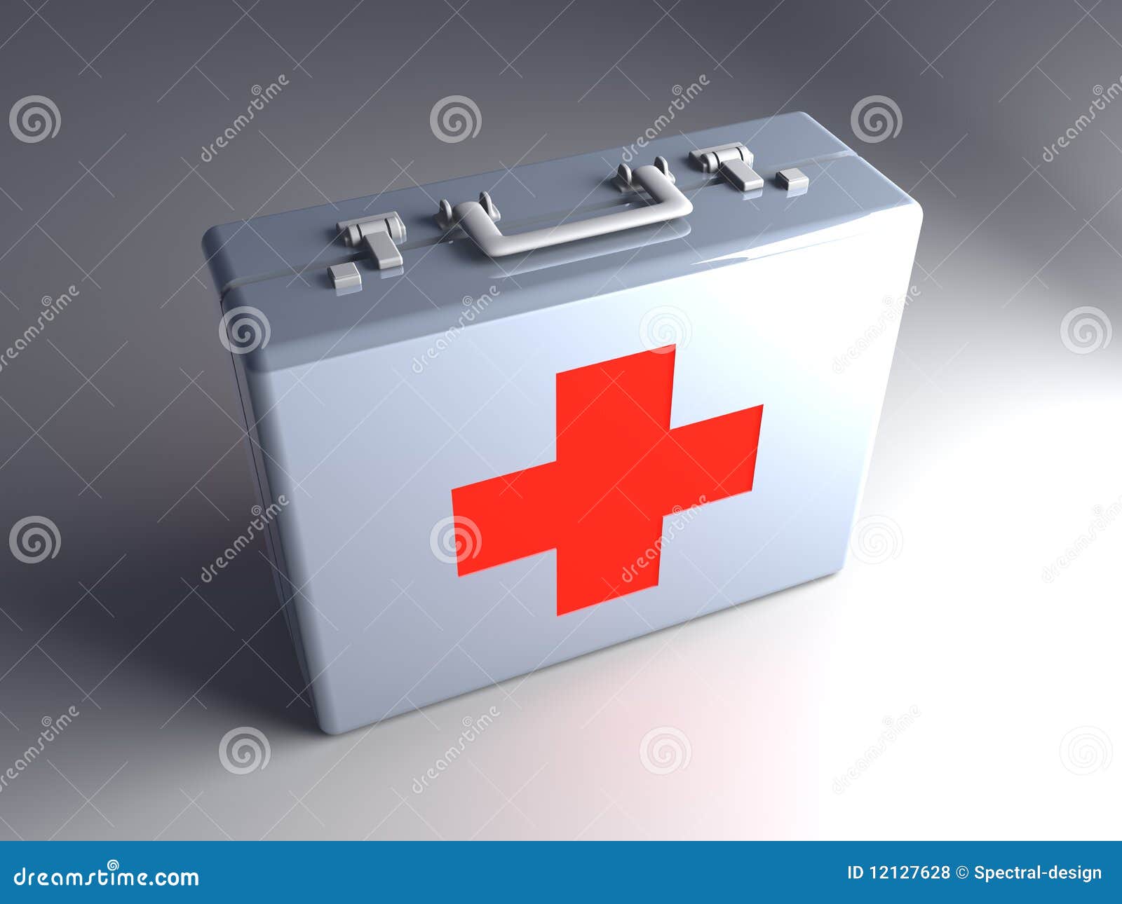 First aid case stock illustration. Illustration of precaution - 12127628
