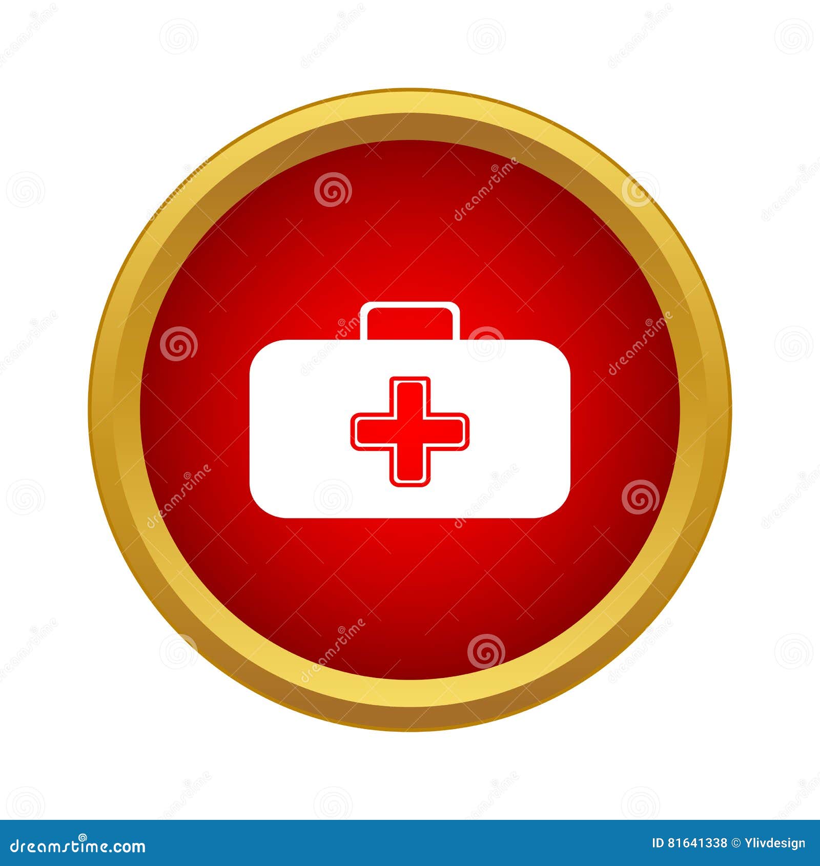 First Aid Case Icon, Simple Style Stock Vector - Illustration of ...