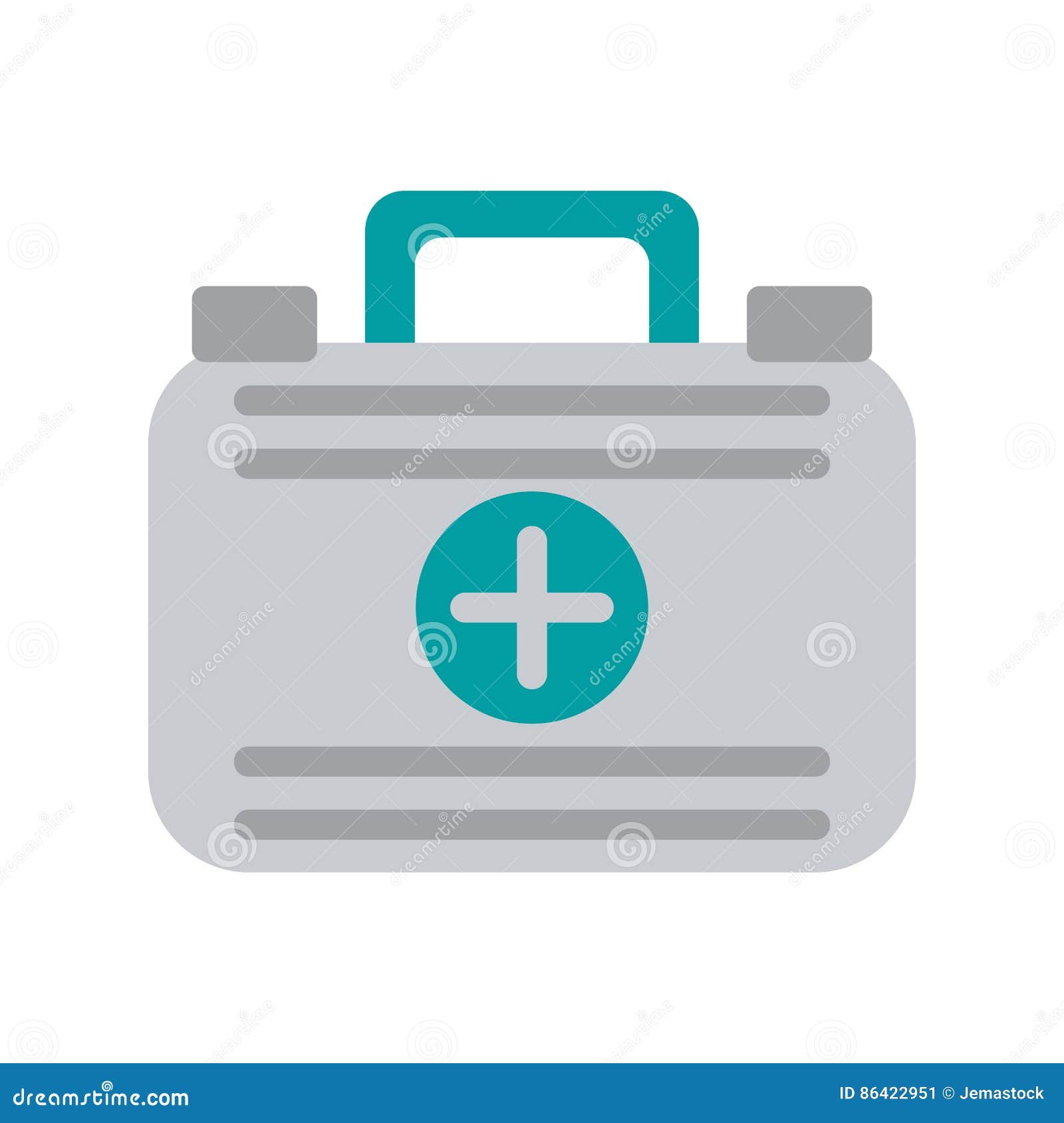 First Aid Case Medical Emergency Stock Vector - Illustration of medical ...