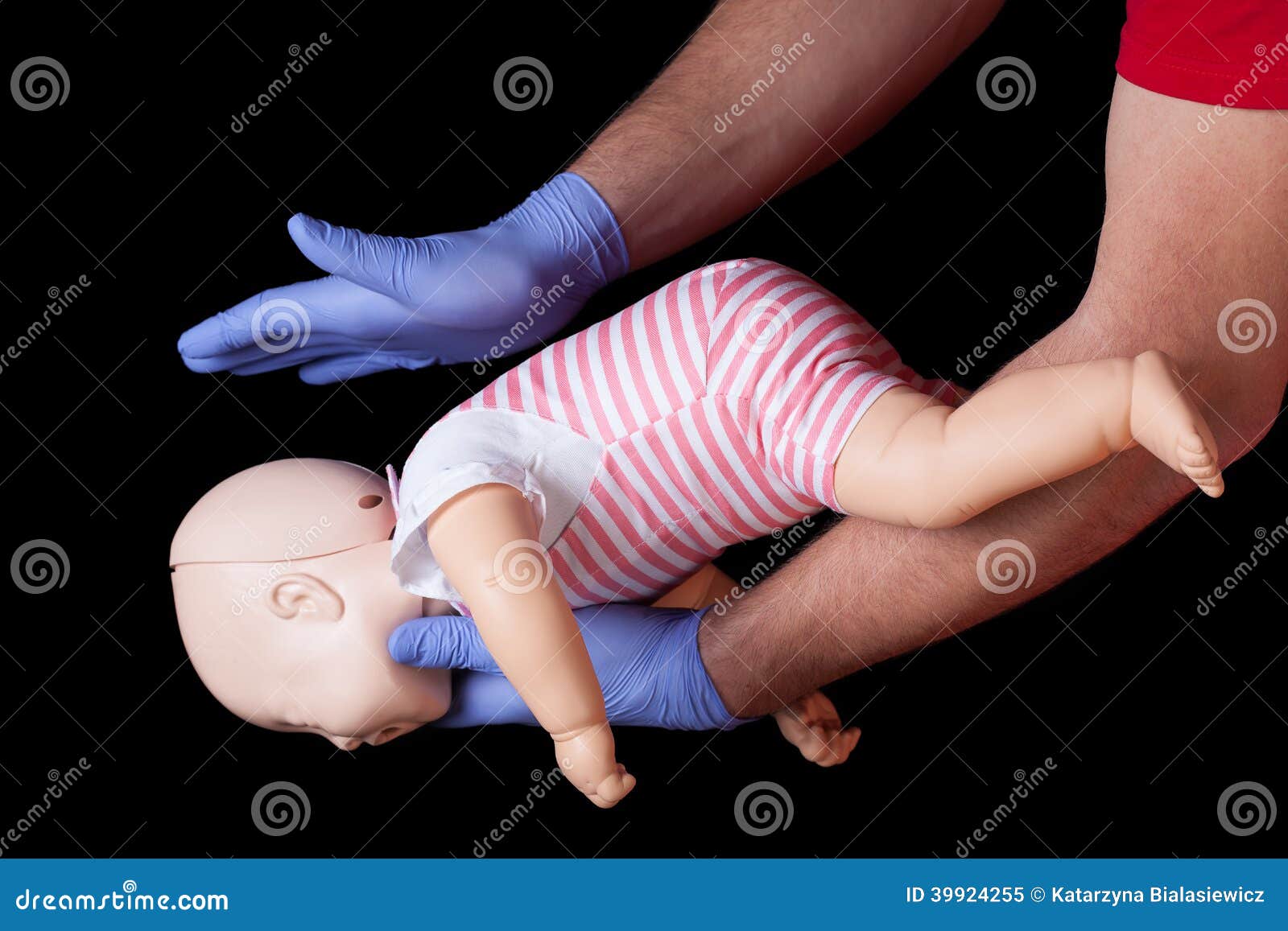 First Aid for Choking Infant Stock Image - Image of baby, health: 39924255