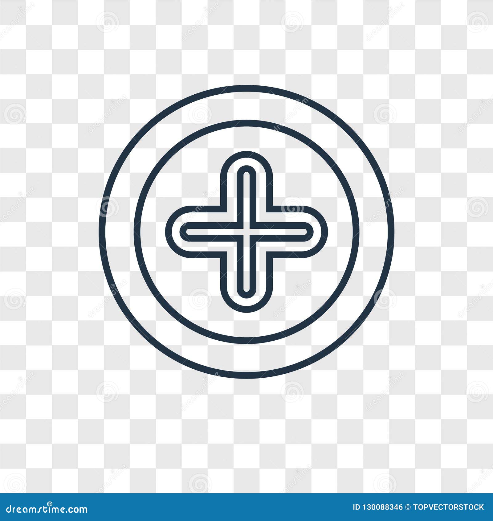 First Aid Concept Vector Linear Icon Isolated on Transparent Background ...