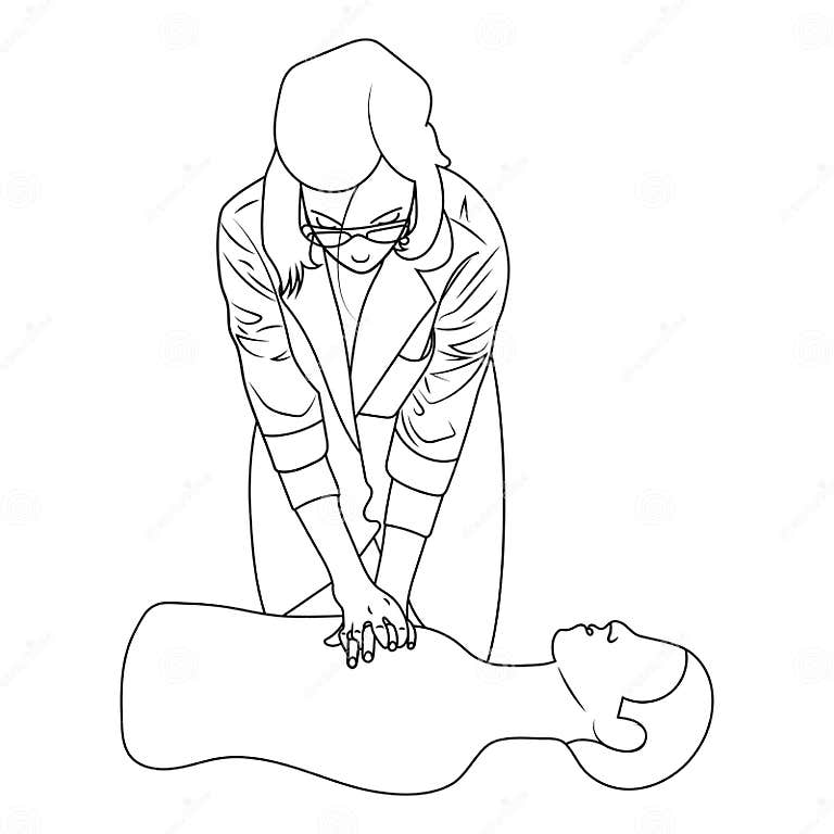 First Aid and CPR Training Doll Stock Vector - Illustration of heart ...