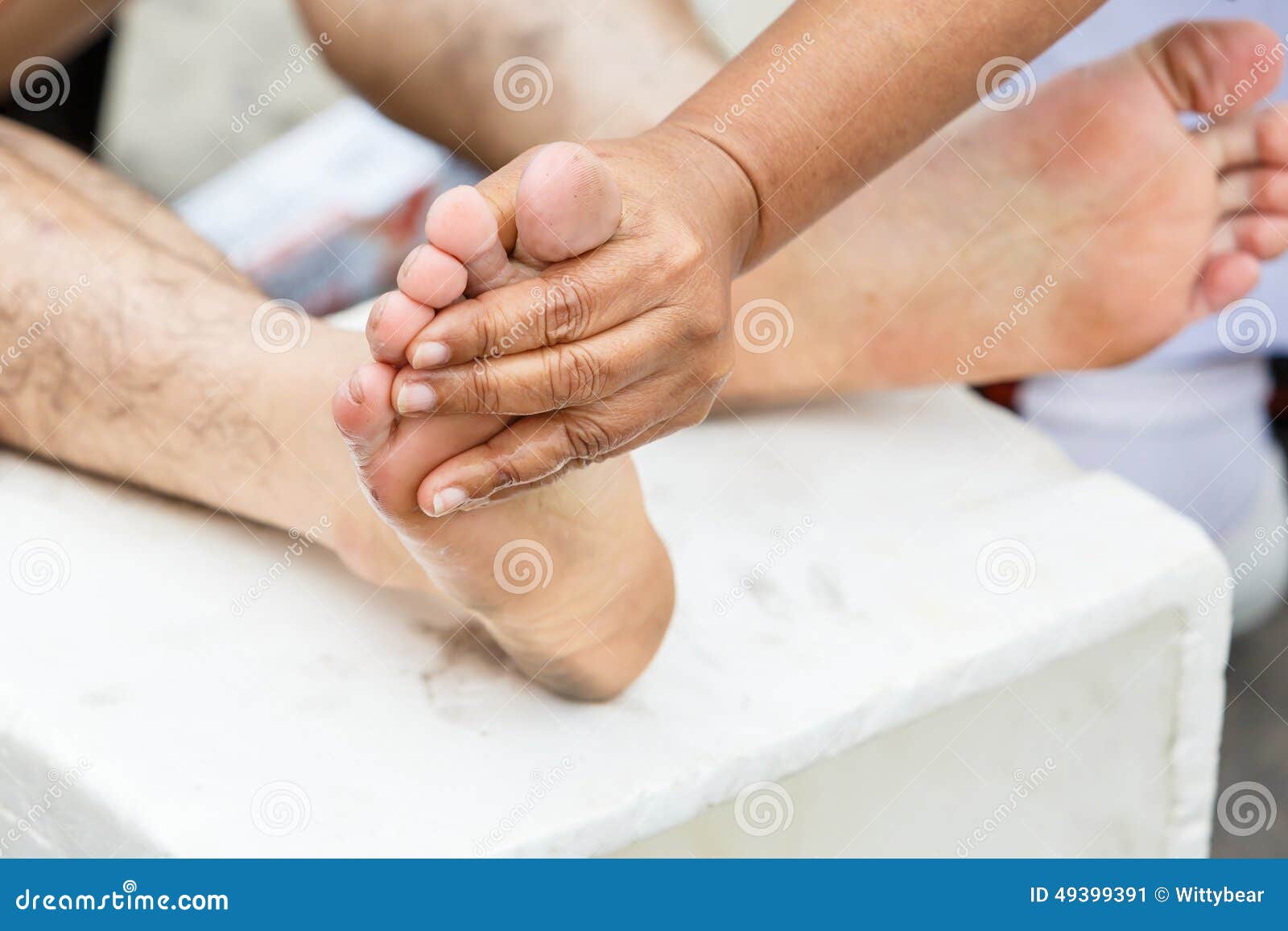 First aid for cramp injury stock image. Image of healthy - 49399391