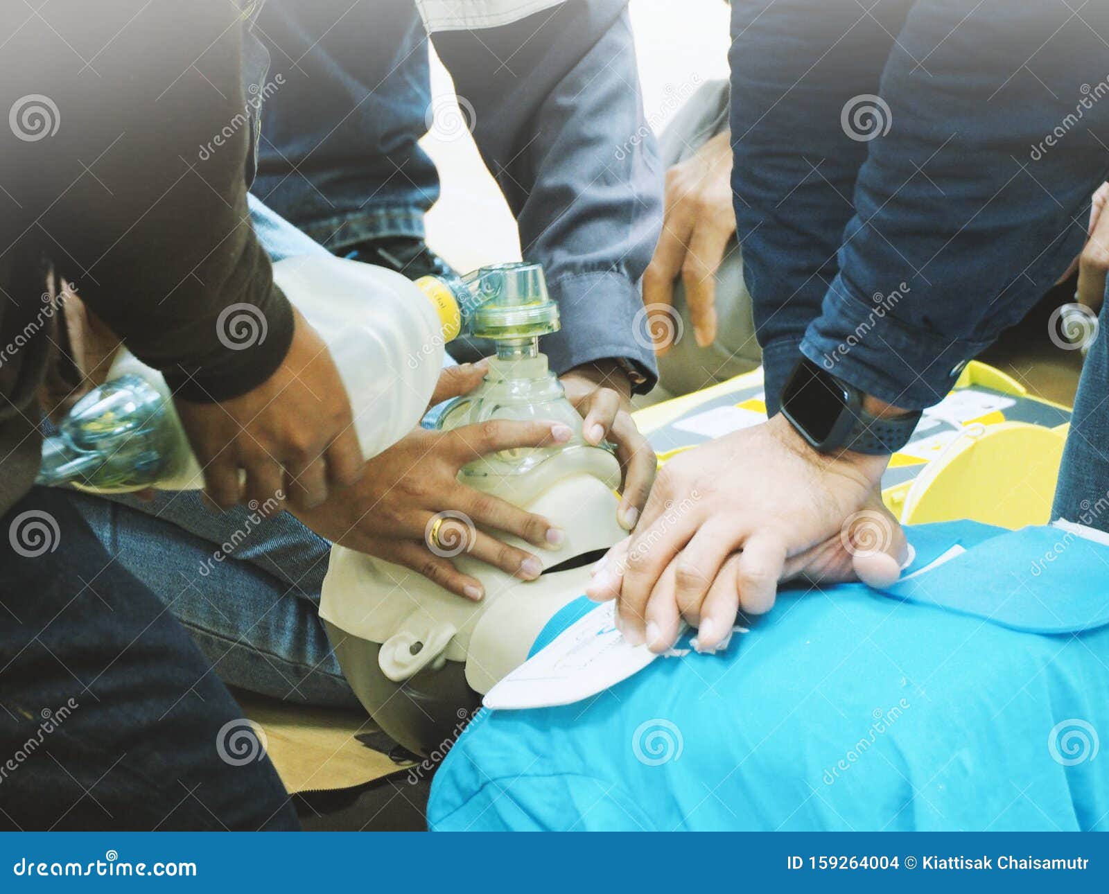 First Aid Emergency CPR Training Stock Photo - Image of resuscitation ...