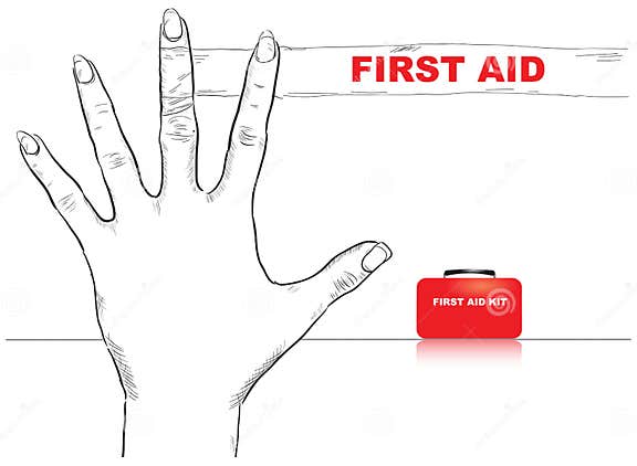 First Aid Finger stock vector. Illustration of attention - 23943727