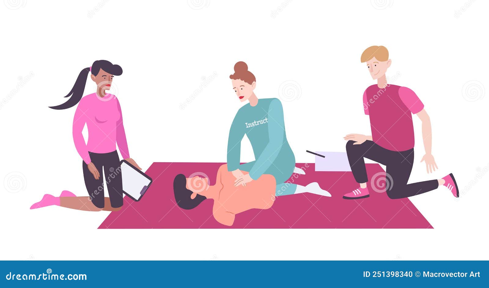 First Aid Flat Illustration Stock Vector - Illustration of concept ...