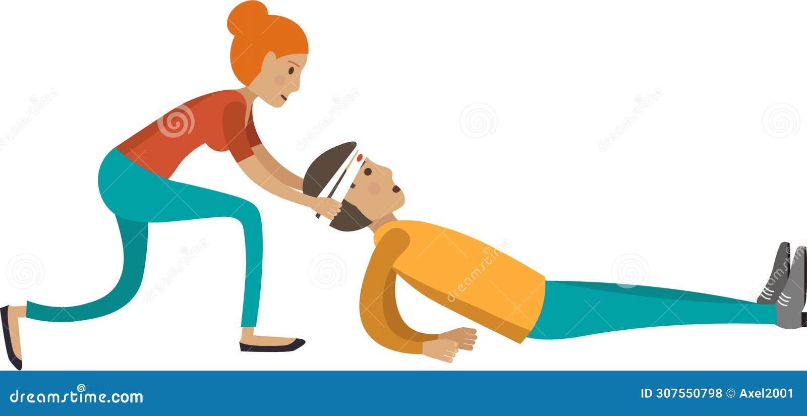 Concussion And Head Trauma Or Injury Types From Medical View Outline ...