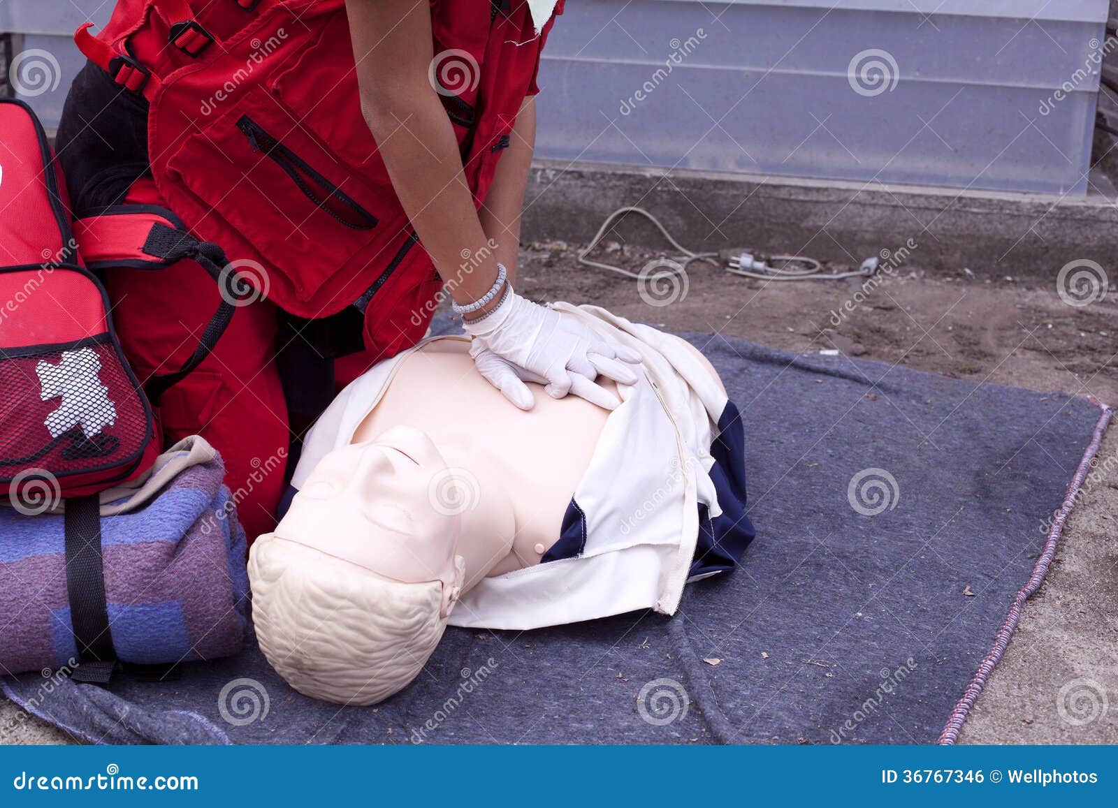 First aid stock photo. Image of paramedic, cardiopulmonary - 36767346