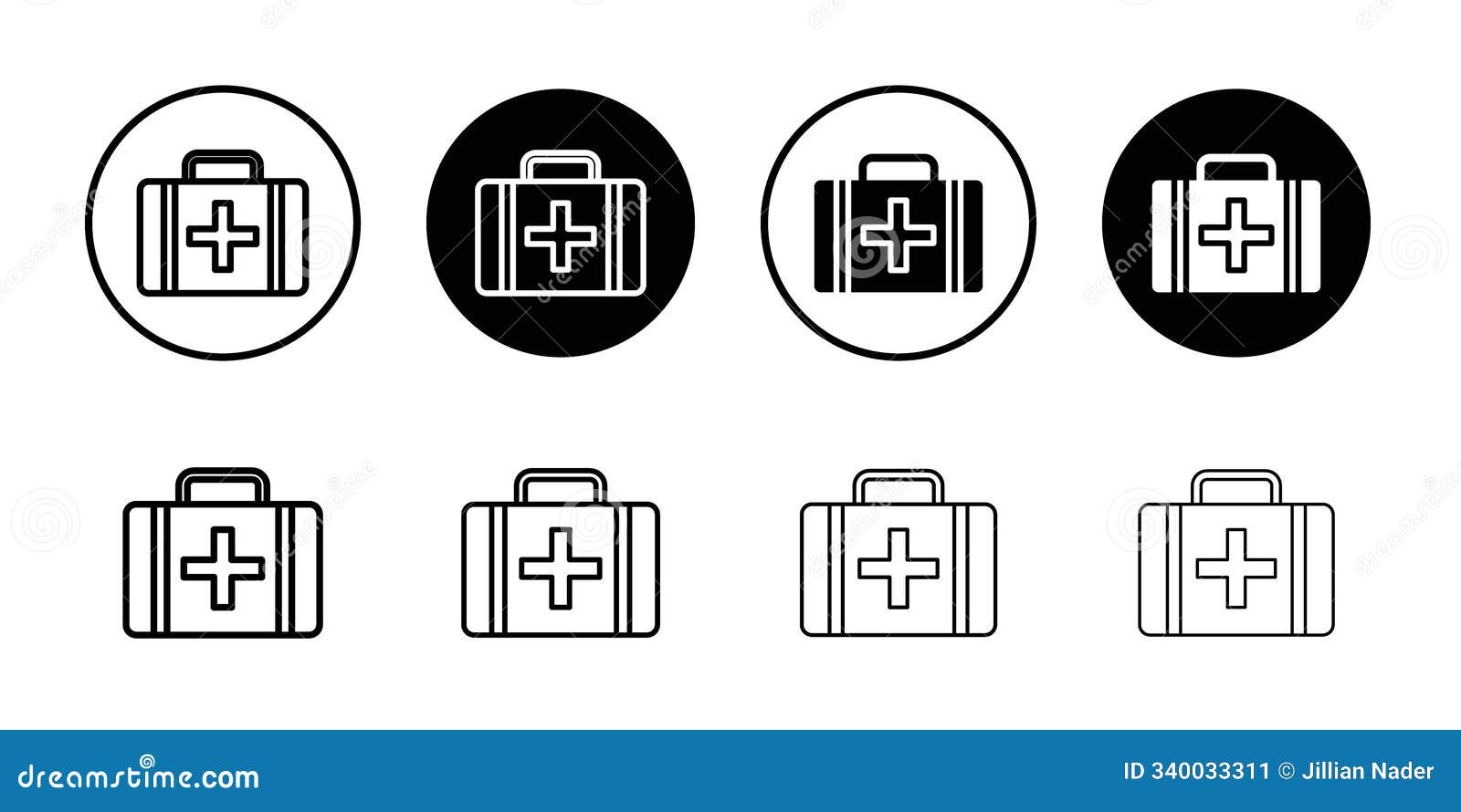 First Aid Icon Linear Logo Isolated Stock Illustration - Illustration ...