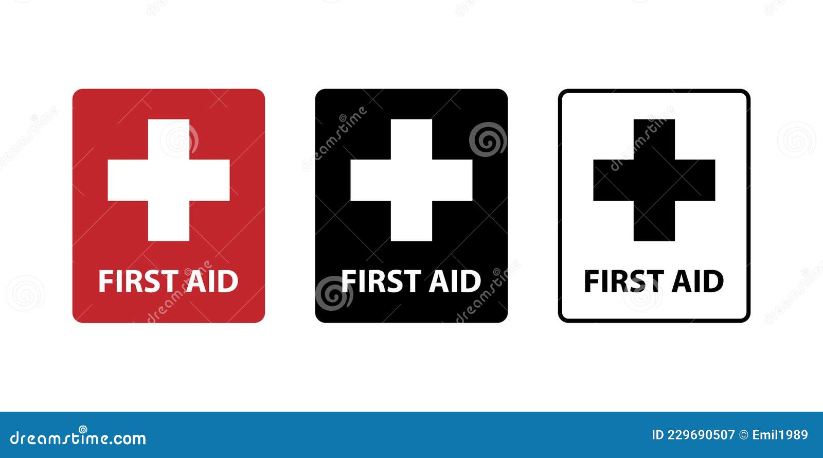 First Aid Icon Sign Simple Design Stock Vector - Illustration of emblem ...