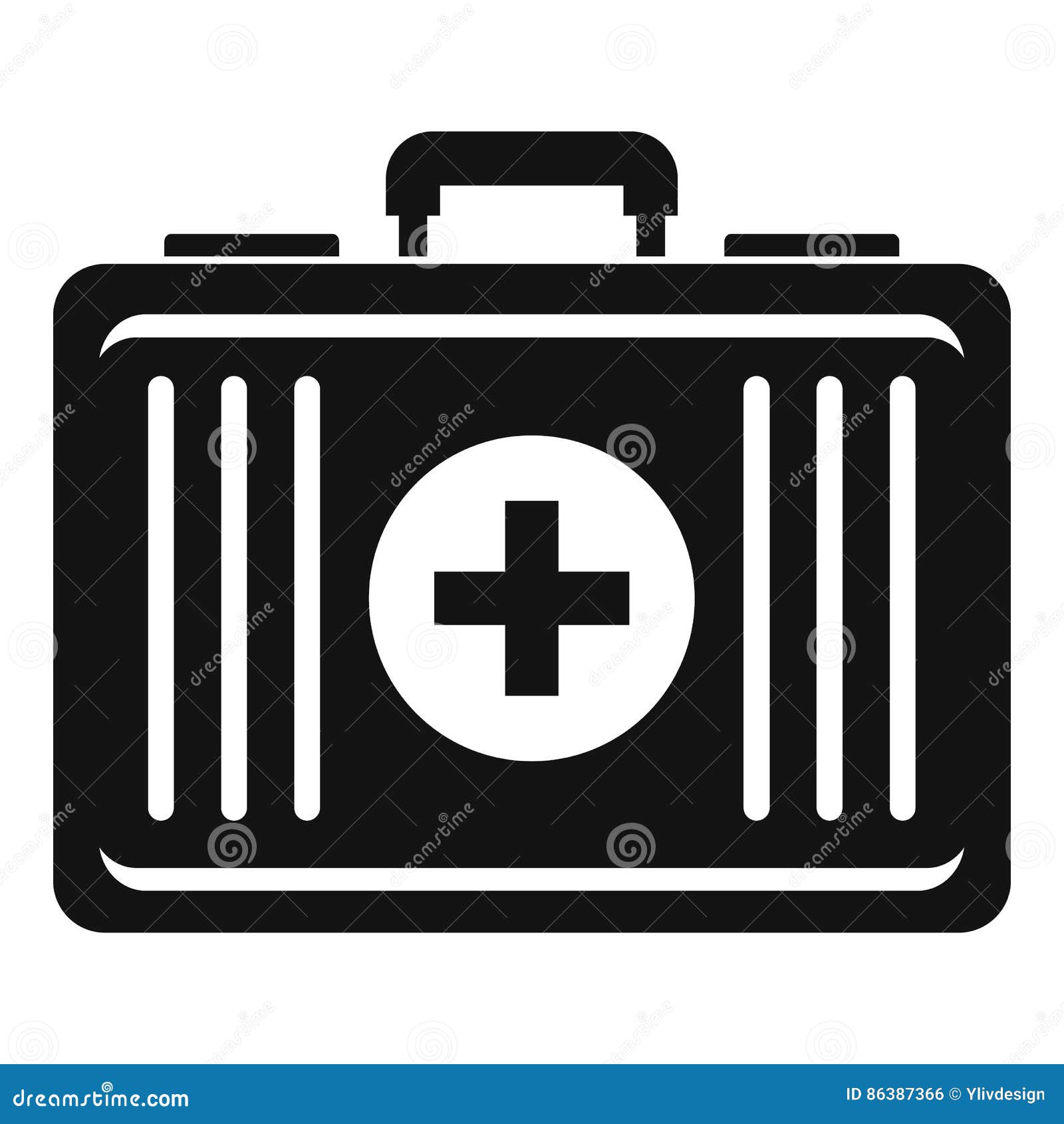 First Aid Icon, Simple Style Stock Vector - Illustration of hospital ...