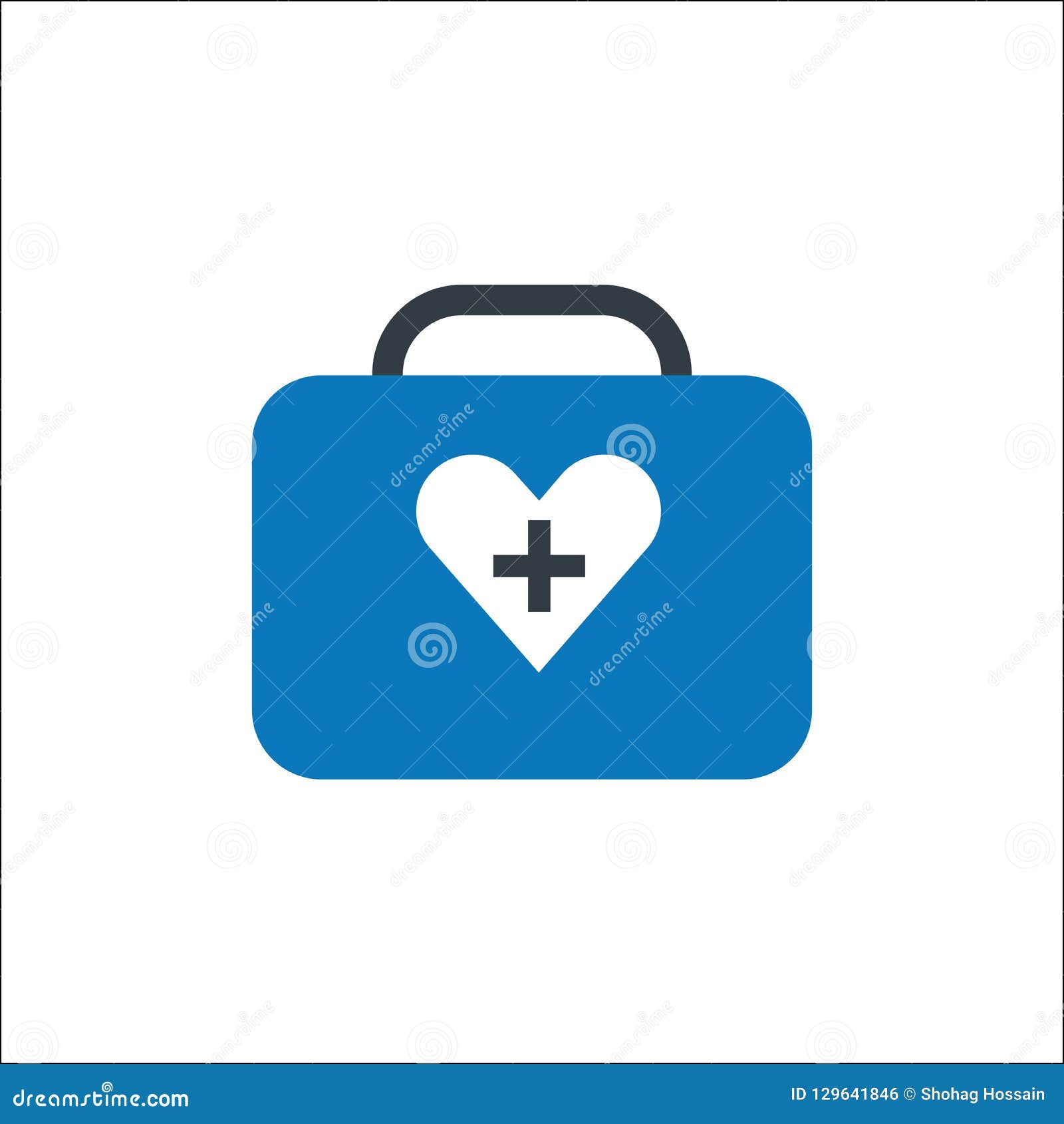 First Aid Icon in Trendy Flat Style Isolated on Grey Background, Modern ...