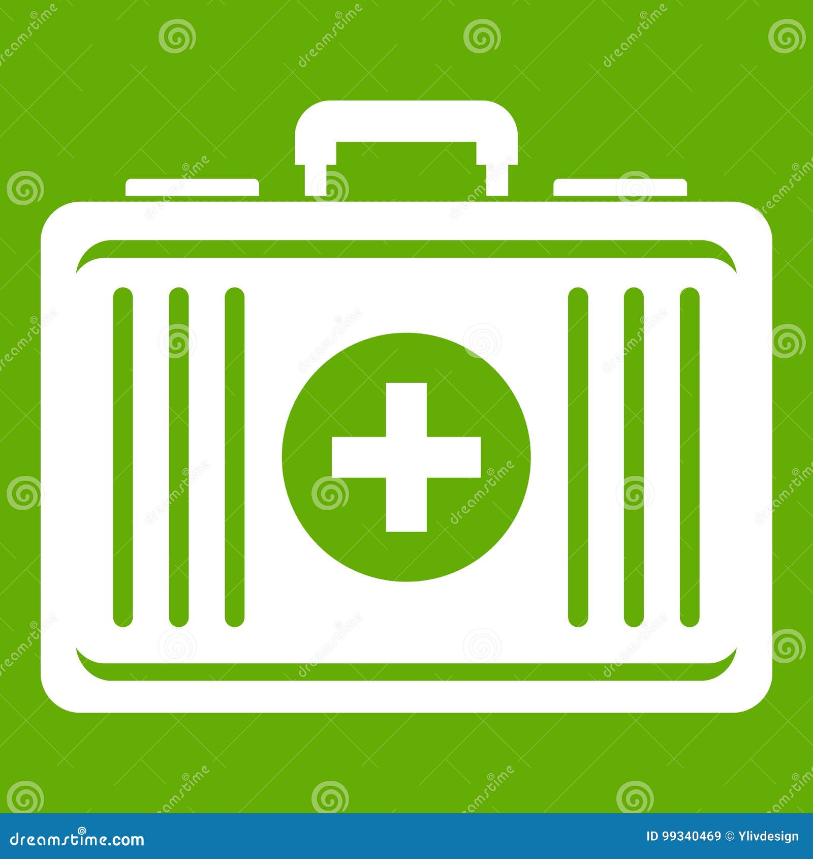 First aid icon green stock vector. Illustration of safety - 99340469