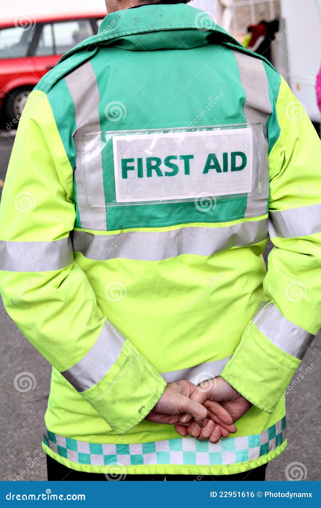 First aid jacket stock photo. Image of life, back, help - 22951616