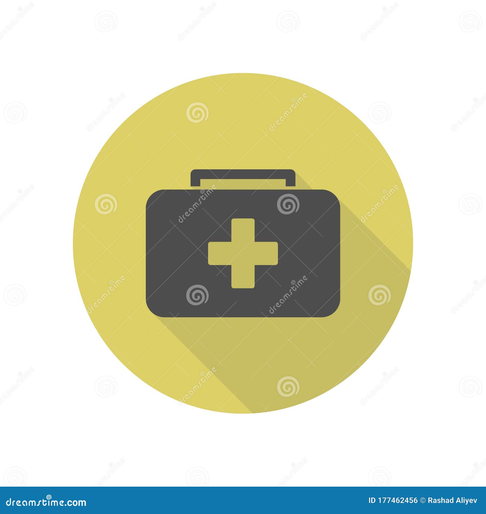 First Aid Kid Long Shadow Icon. Simple Glyph, Flat Vector of Web Icons ...
