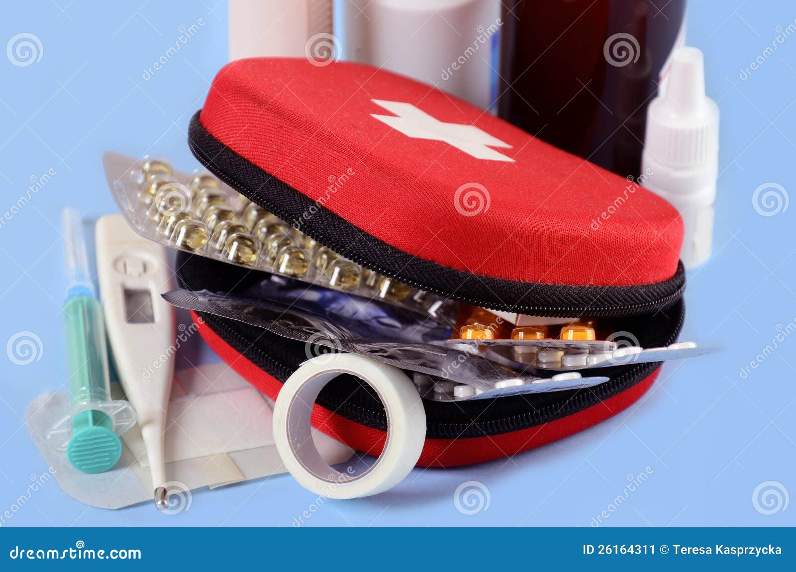 First aid kit stock image. Image of plaster, pharmacy - 26164311