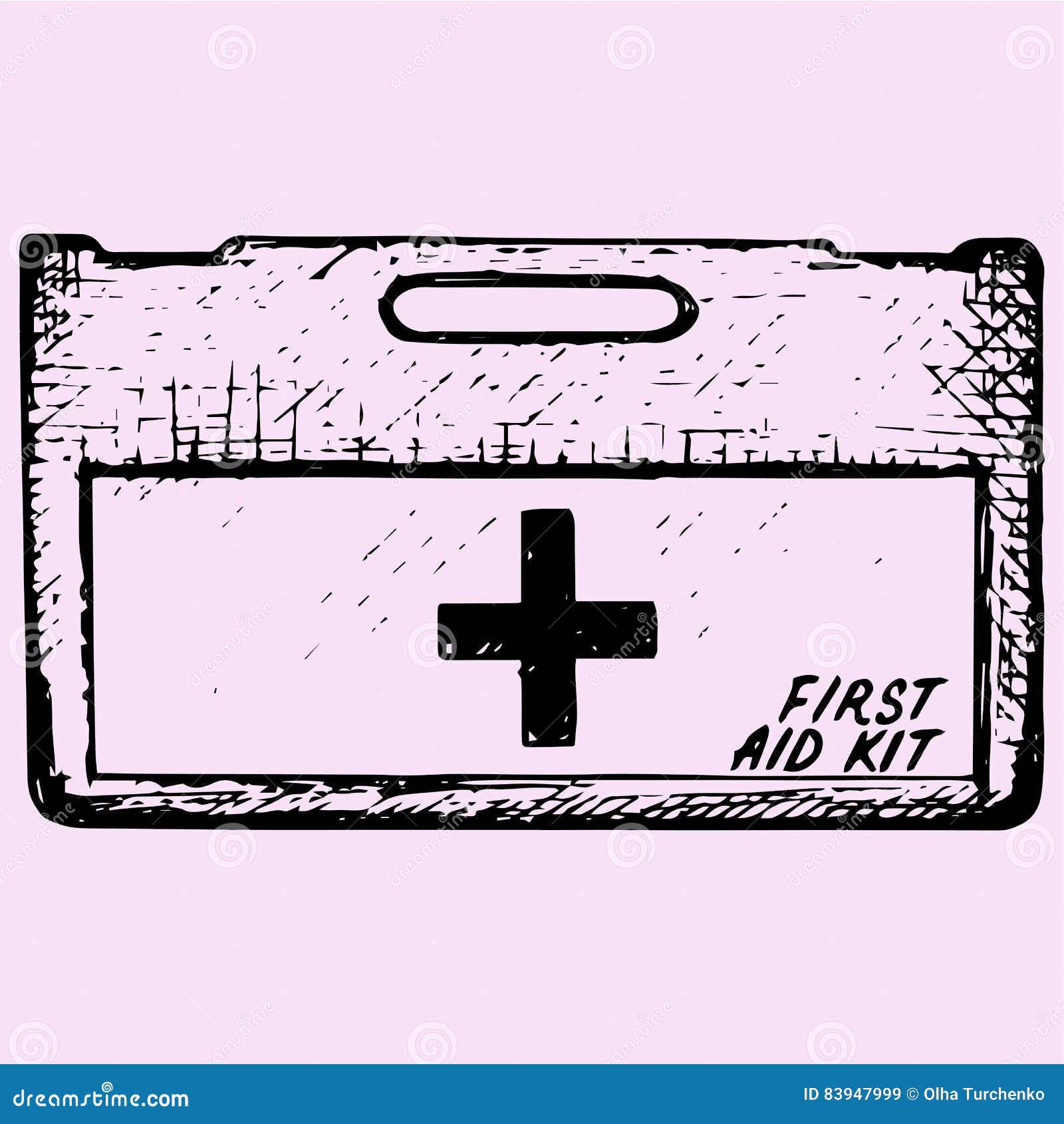 First aid kit box stock vector. Illustration of injury - 83947999