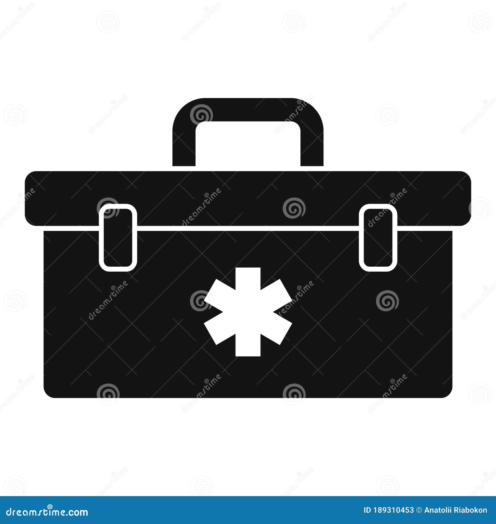 First Aid Kit Box Icon, Simple Style Stock Vector - Illustration of ...