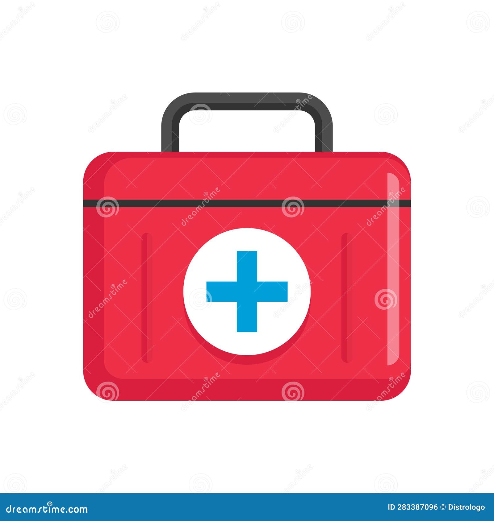 First Aid Kit Box Vector Illustration in Flat Style Design Stock Vector ...