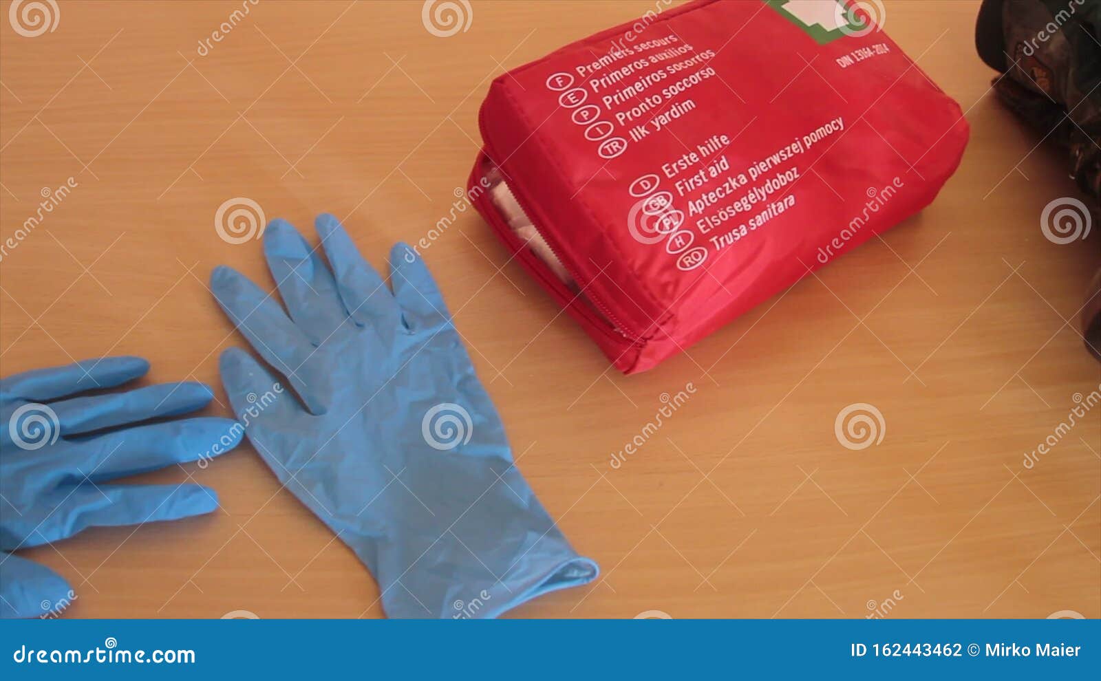 First Aid Kit Complete with a Boot that Could Indicate a Mountain ...