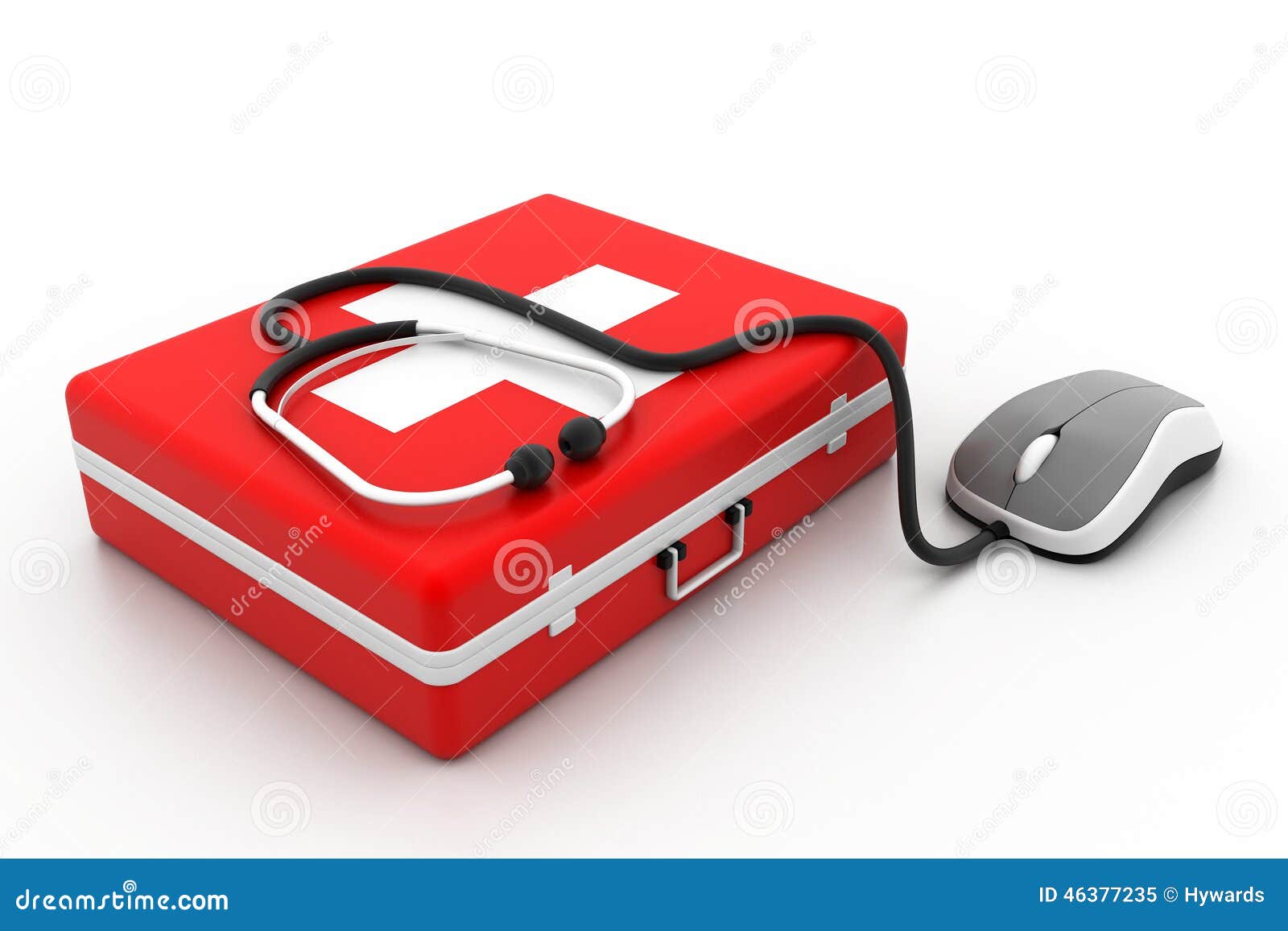 First Aid Kit With Computer Mouse Royalty-Free Stock Photography ...