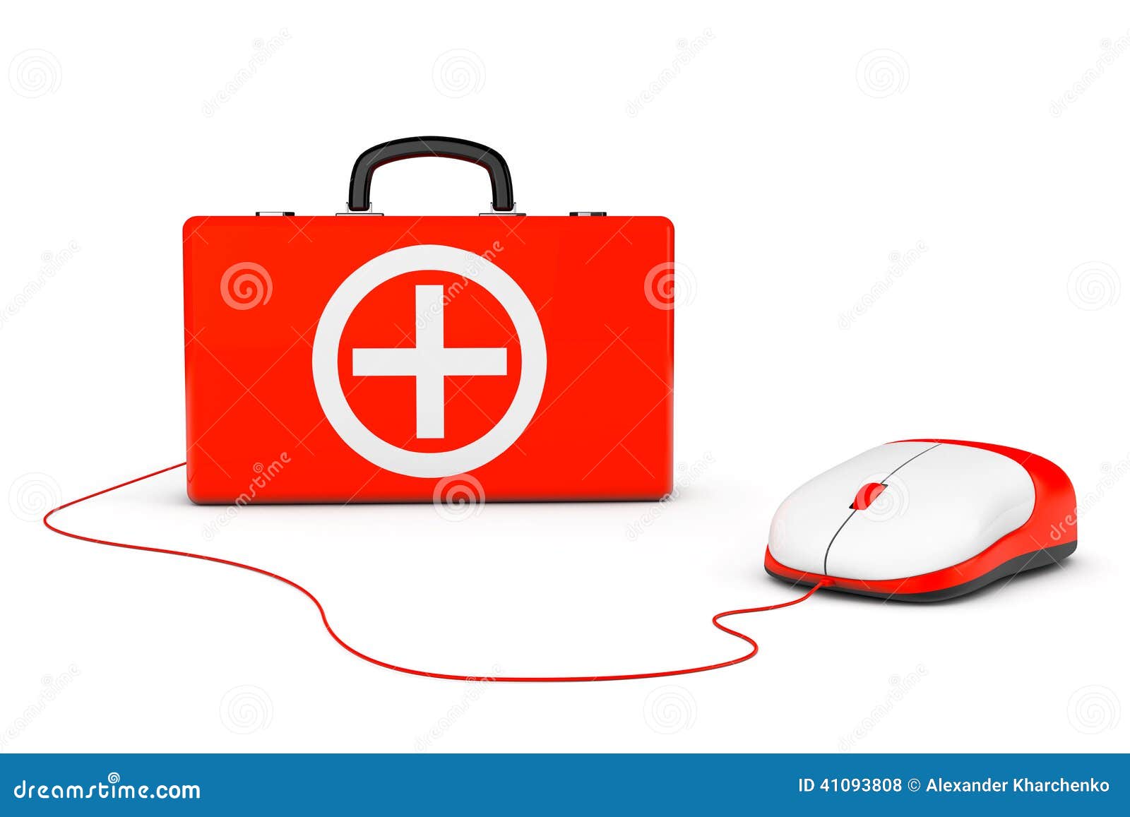 First Aid Kit With Computer Mouse Royalty-Free Stock Photography ...