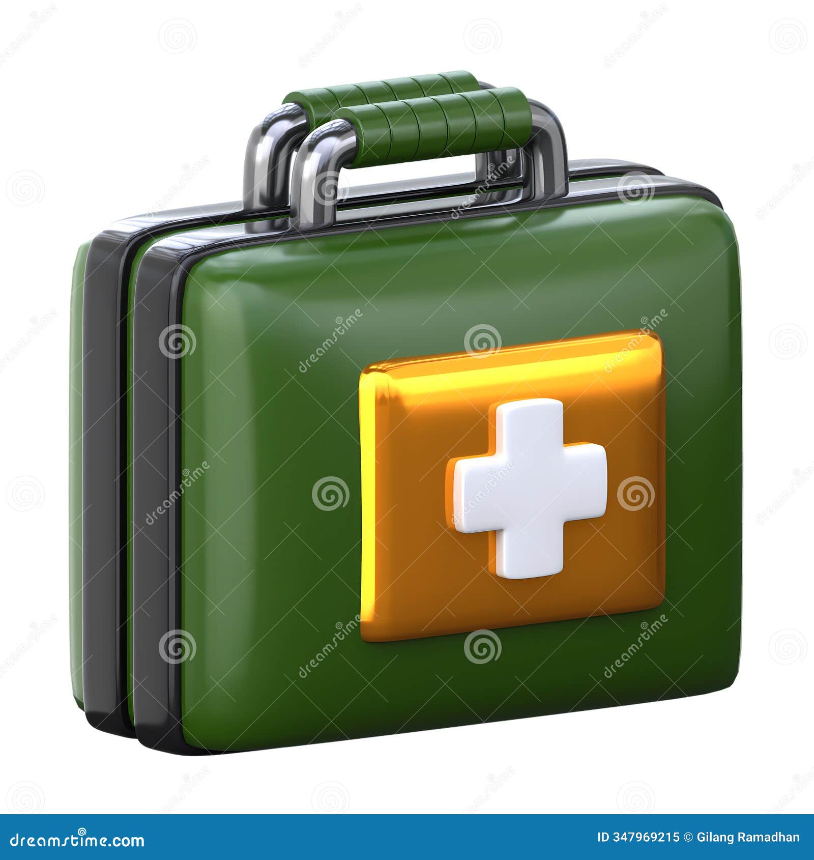 First Aid Kit 3D Icon stock illustration. Illustration of survival ...
