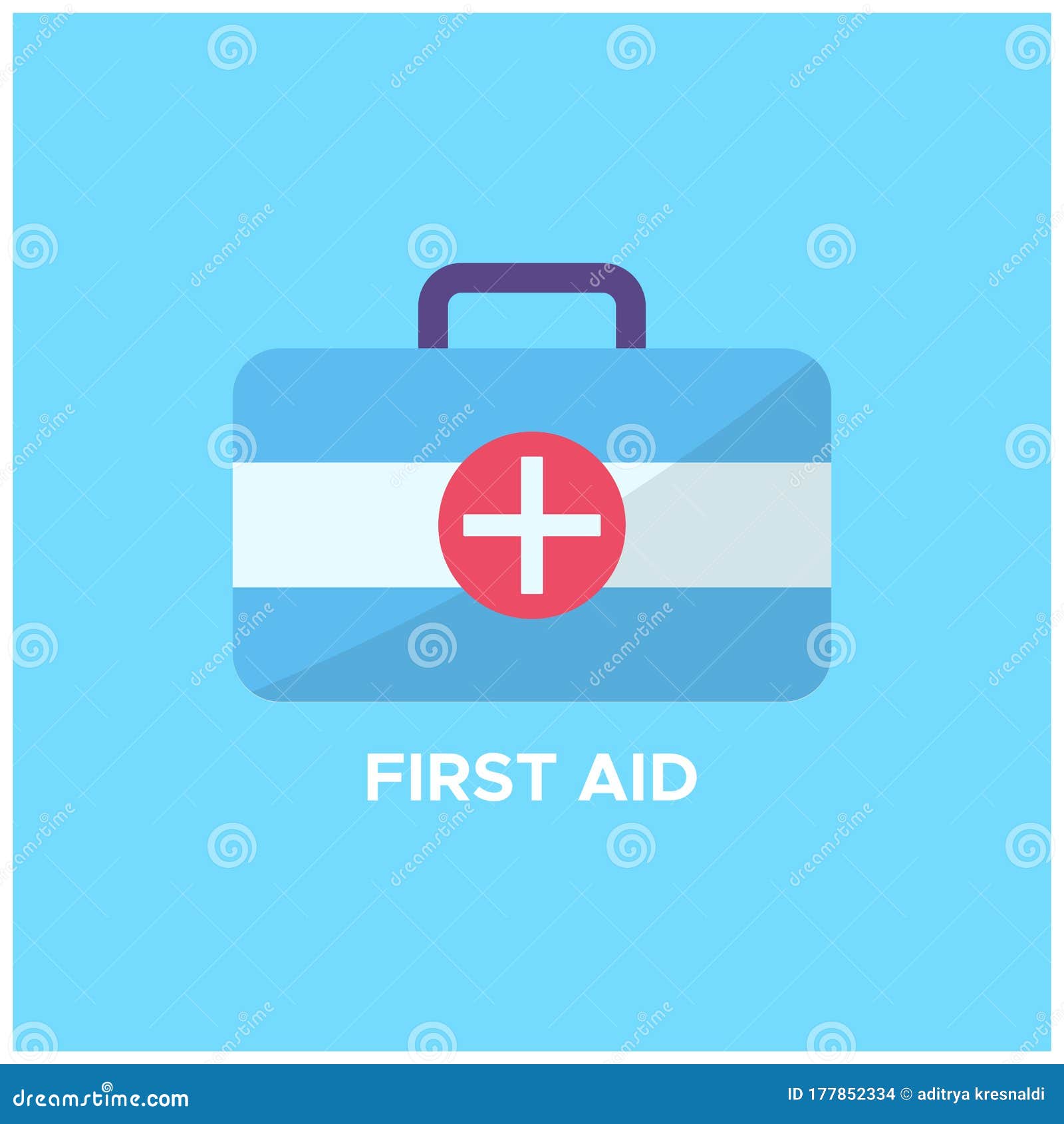 First aid kit design stock vector. Illustration of isolated - 177852334