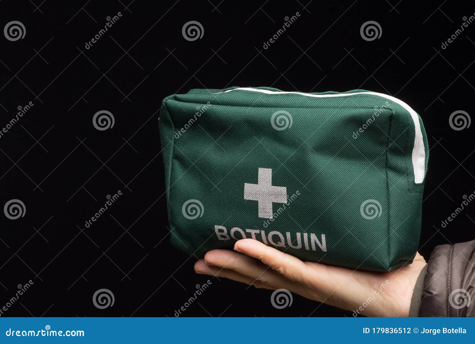 First Aid Kit, Green First Aid Kit Stock Photo - Image of backpack ...