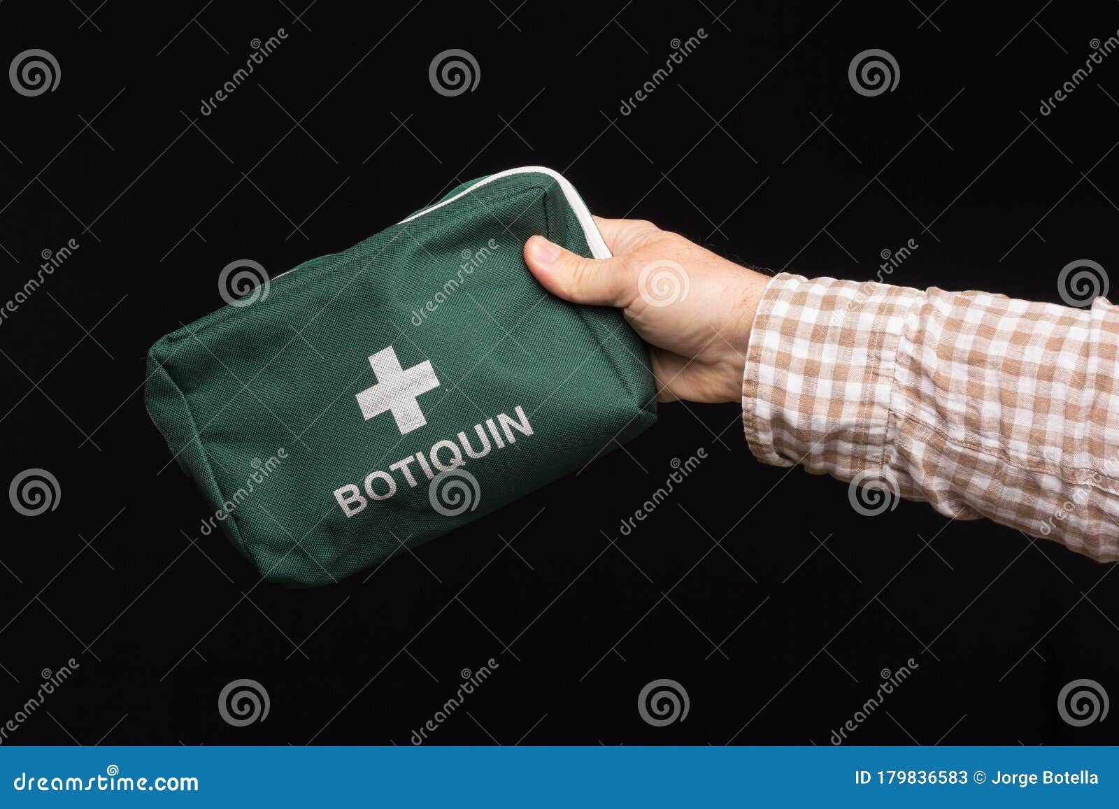 First Aid Kit, Green First Aid Kit Stock Image - Image of handle ...