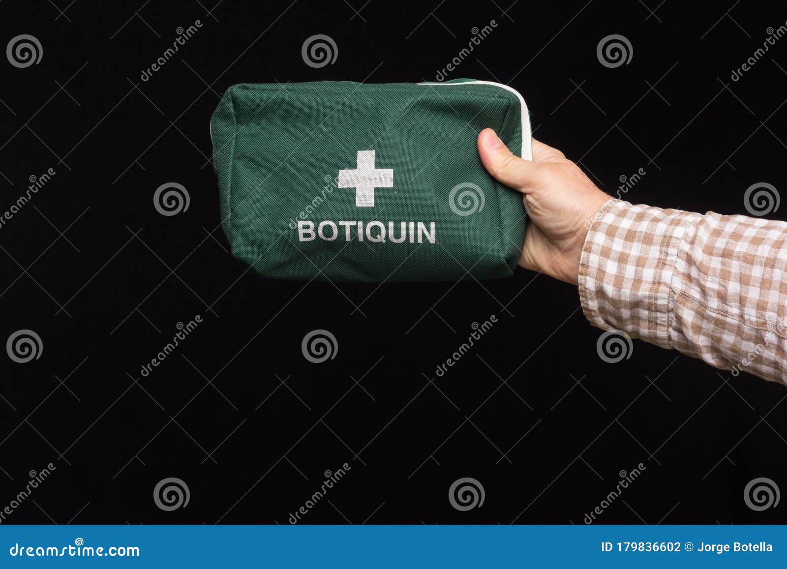 First Aid Kit, Green First Aid Kit Stock Photo - Image of handhold ...