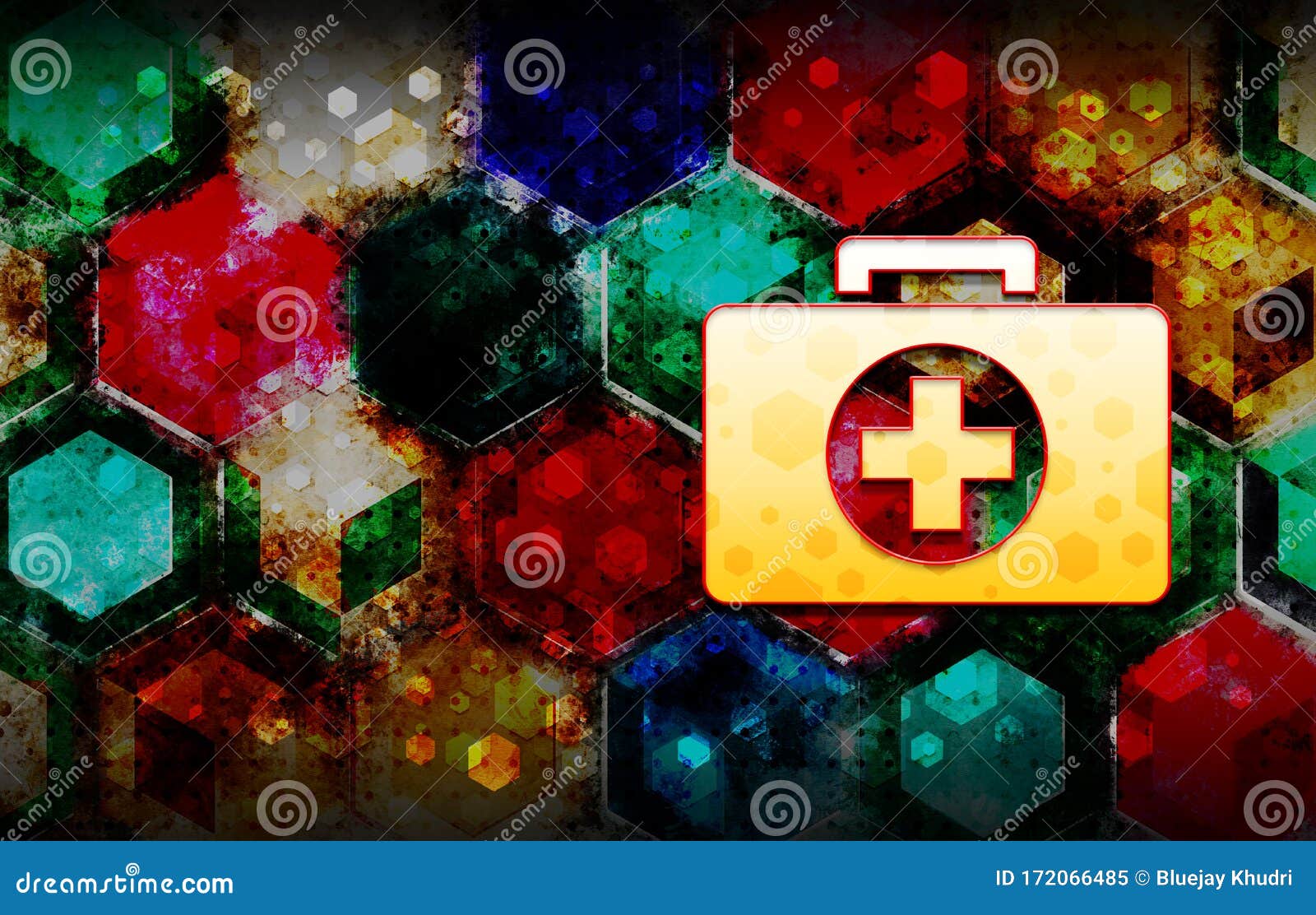 First Aid Kit Icon Abstract 3d Colorful Hexagon Isometric Design ... First Aid Kit Icon Abstract 3d Colorful Hexagon Isometric Design ...