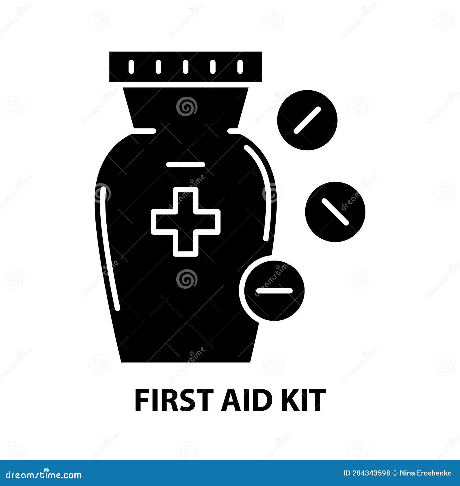 First Aid Kit Icon, Black Vector Sign with Editable Strokes, Concept ... First Aid Kit Icon, Black Vector Sign with Editable Strokes, Concept ...