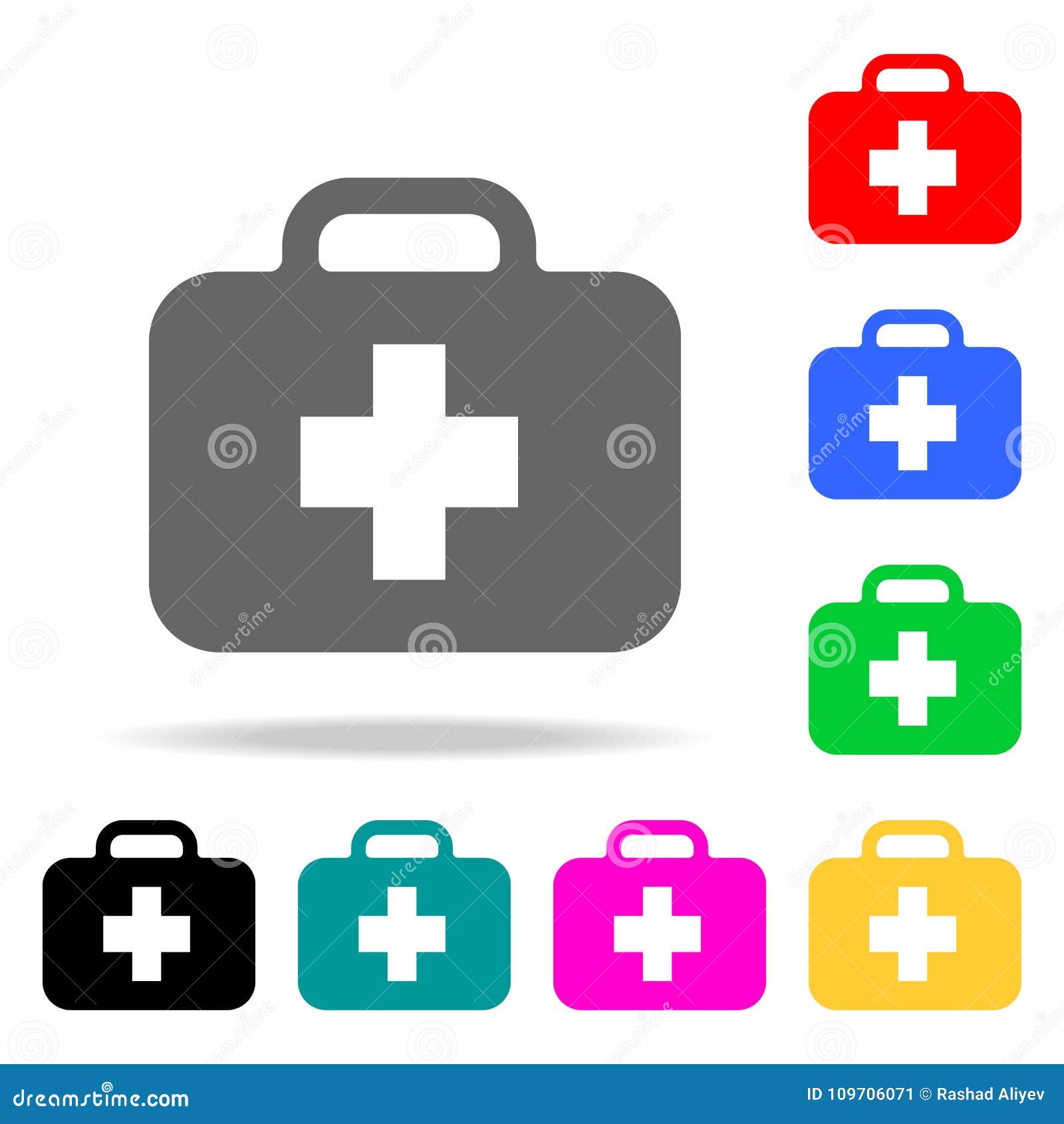 First Aid Kit Icon. Element Firefighters Multi Colored Icons for Mobile ...